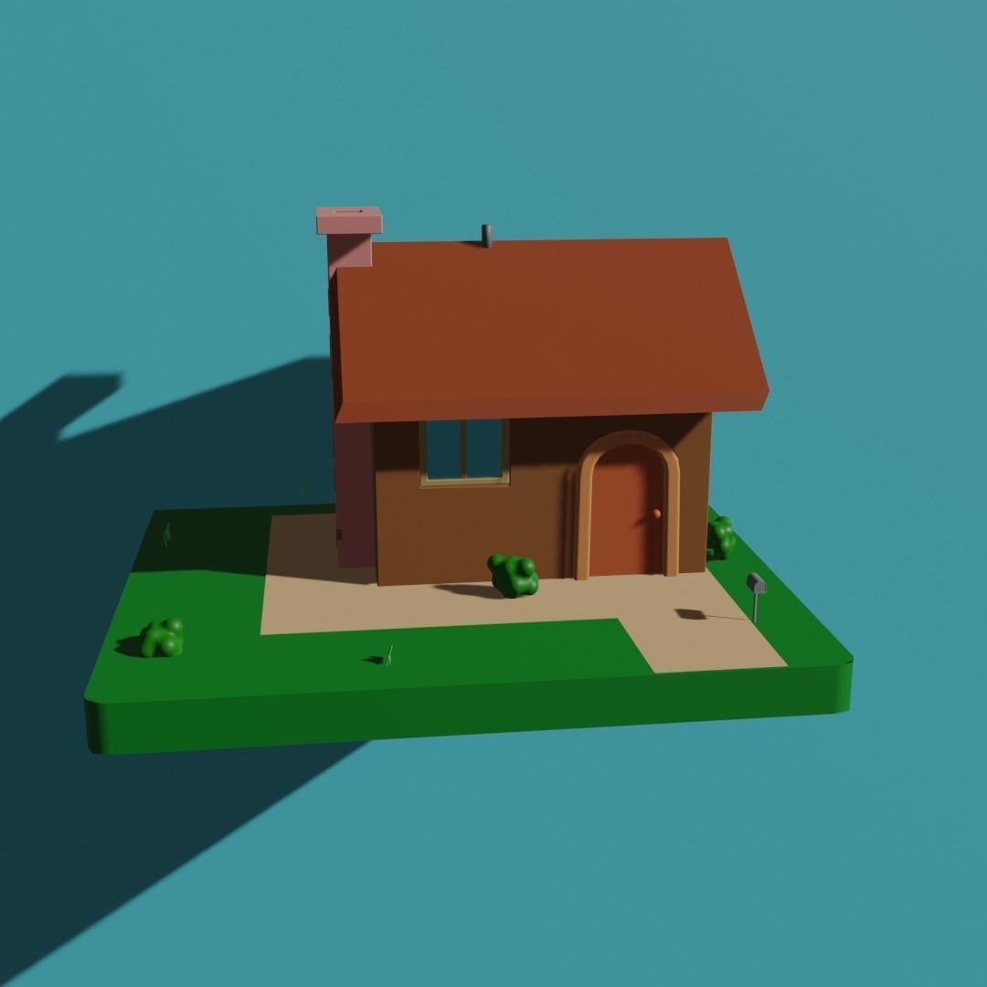 cartoon house free VR / AR / low-poly 3D model | CGTrader