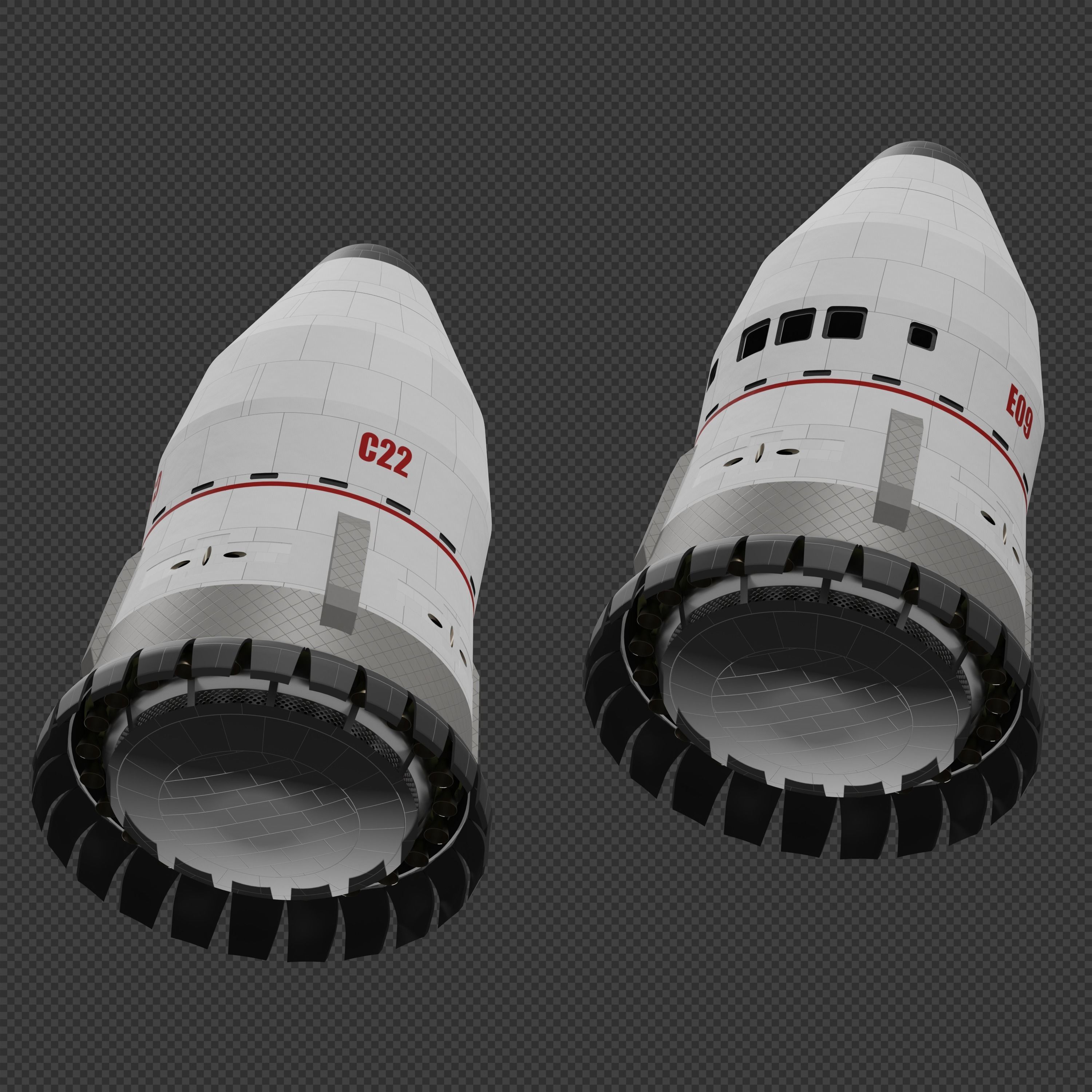Pacific American Launch Systems Phoenix Rocket 3D model | CGTrader