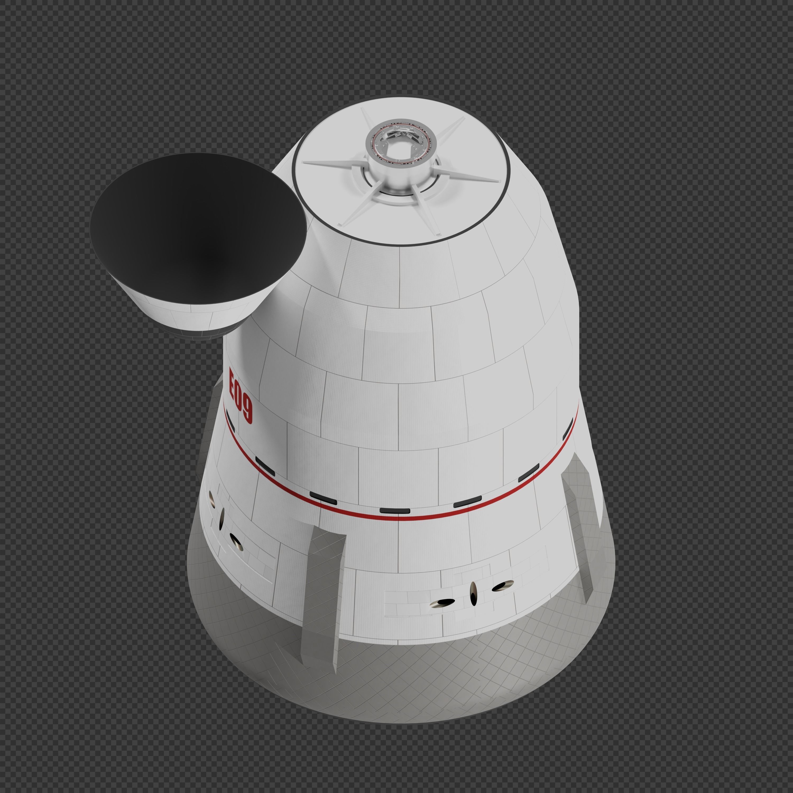 Pacific American Launch Systems Phoenix Rocket 3D model | CGTrader