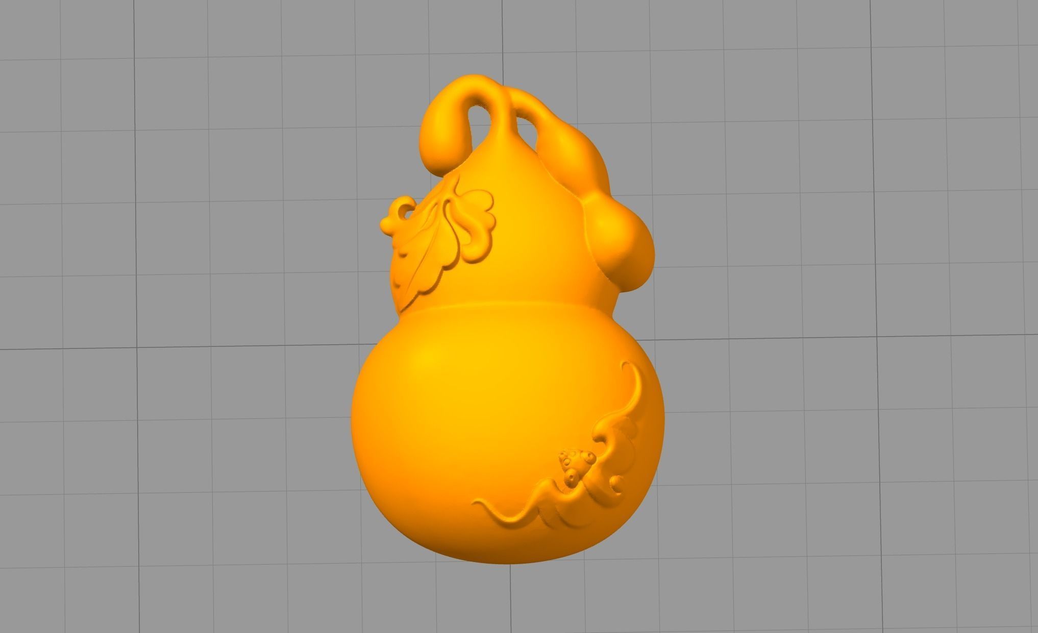 Chinese Bat Gourd 3D Model 3D model 3D printable | CGTrader