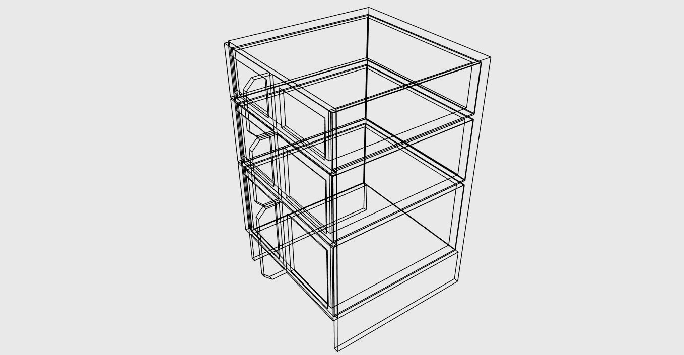 Drawers box easy print 3D model 3D printable | CGTrader
