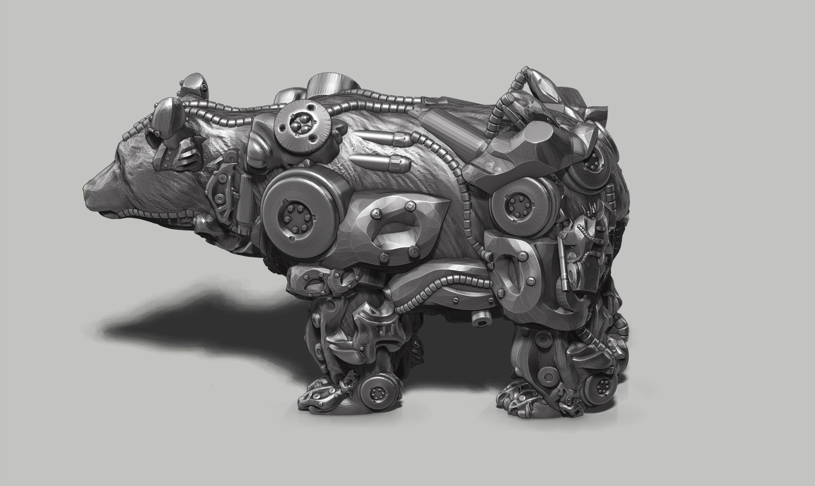bear robot a01 3d print model 3D model 3D printable | CGTrader