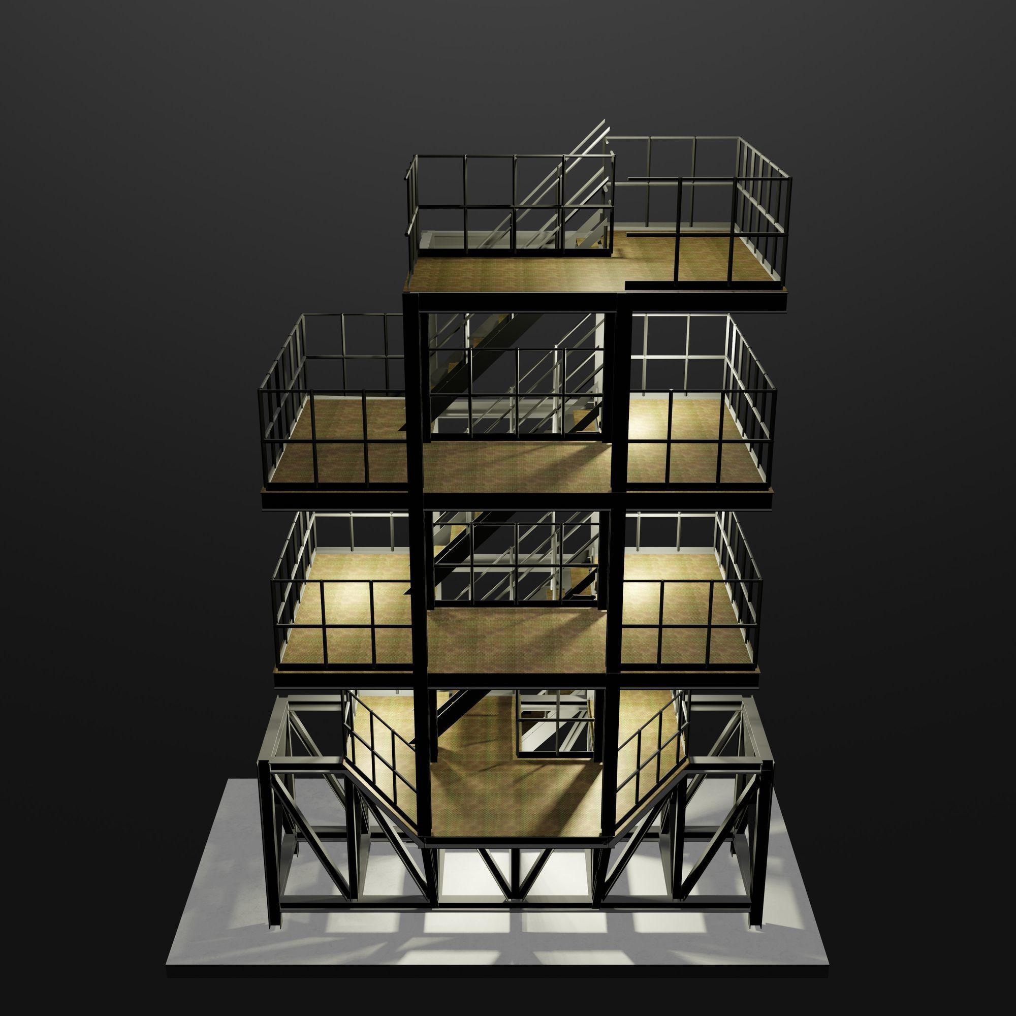 Industrial building - set 3D model | CGTrader