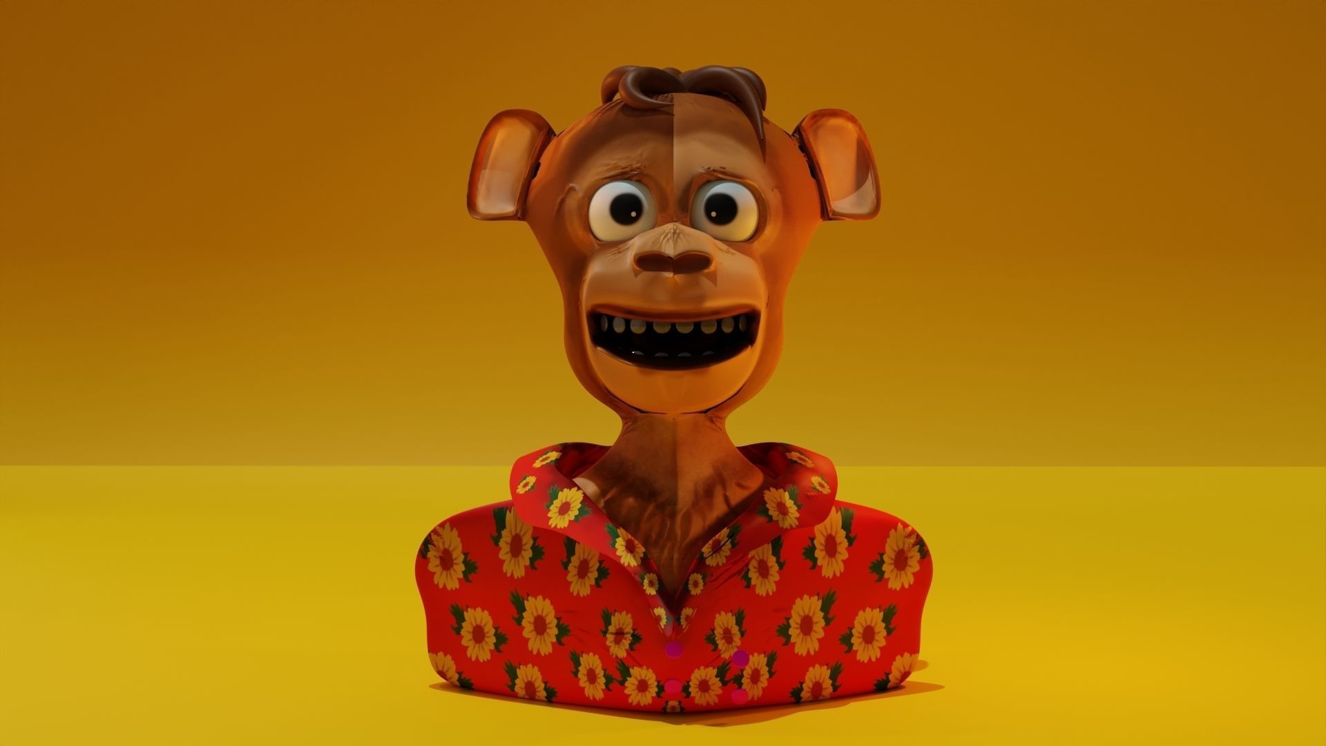 3D model Board Ape Character design VR / AR / low-poly | CGTrader