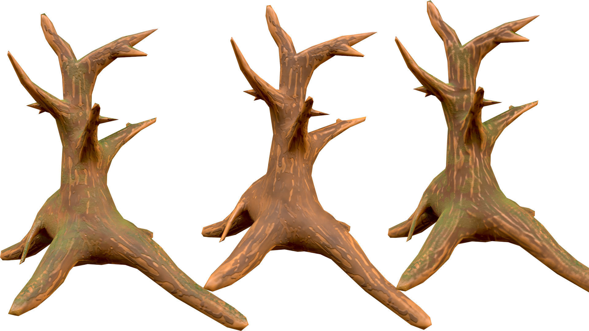 3D model Set of trees with 3 textures VR / AR / low-poly | CGTrader