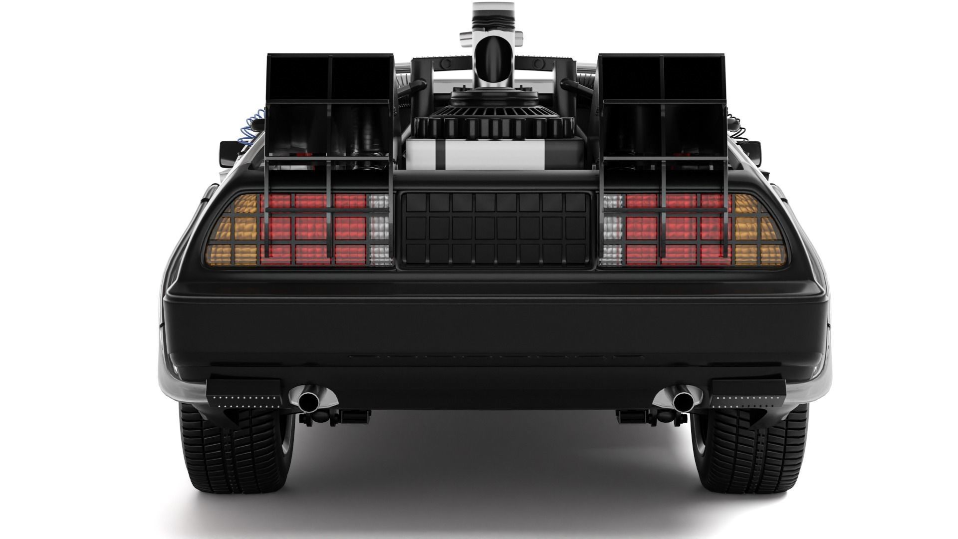 DeLorean back to the future 3D model | CGTrader