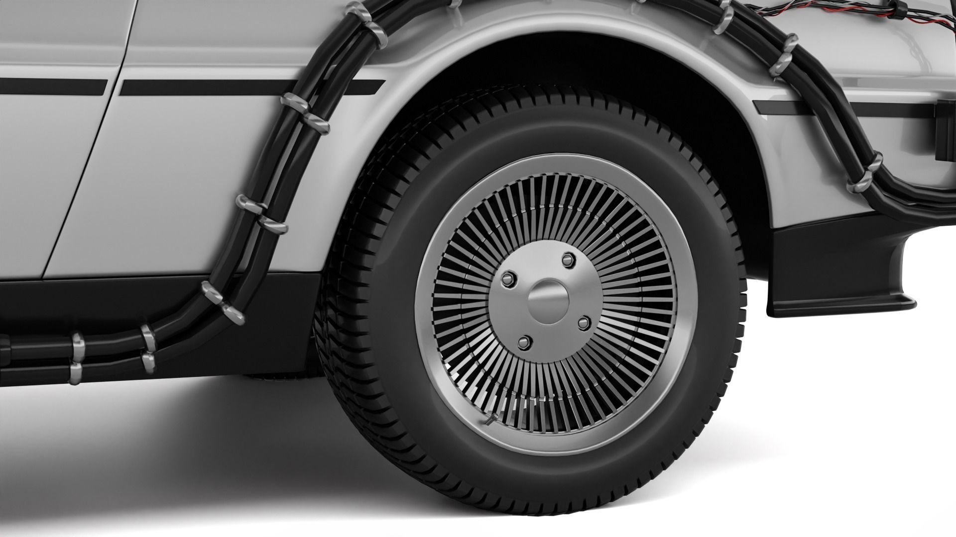 DeLorean back to the future 3D model | CGTrader