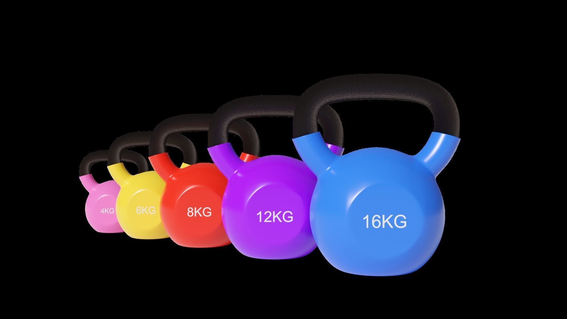 Colorful Kettlebell 3D model | CGTrader