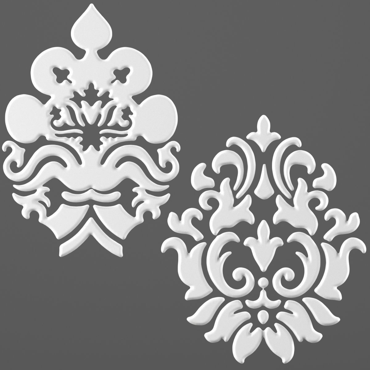 OrnamentVol01 three ornate designs free 3D model | CGTrader