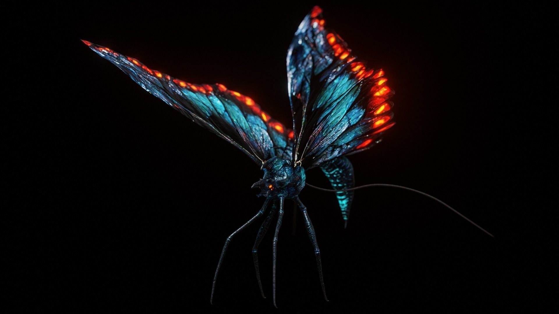 3D model Alien Butterfly Insect VR / AR / low-poly | CGTrader