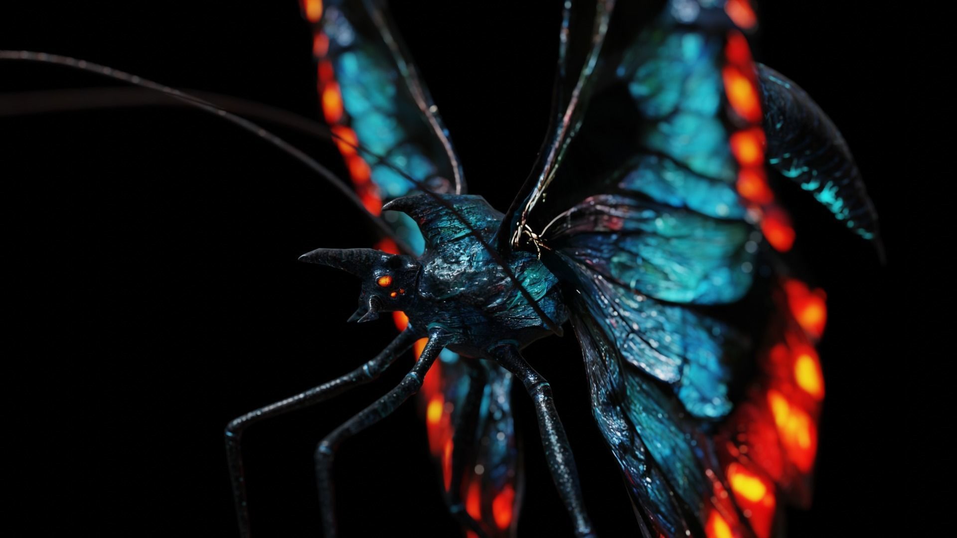 3D model Alien Butterfly Insect VR / AR / low-poly | CGTrader