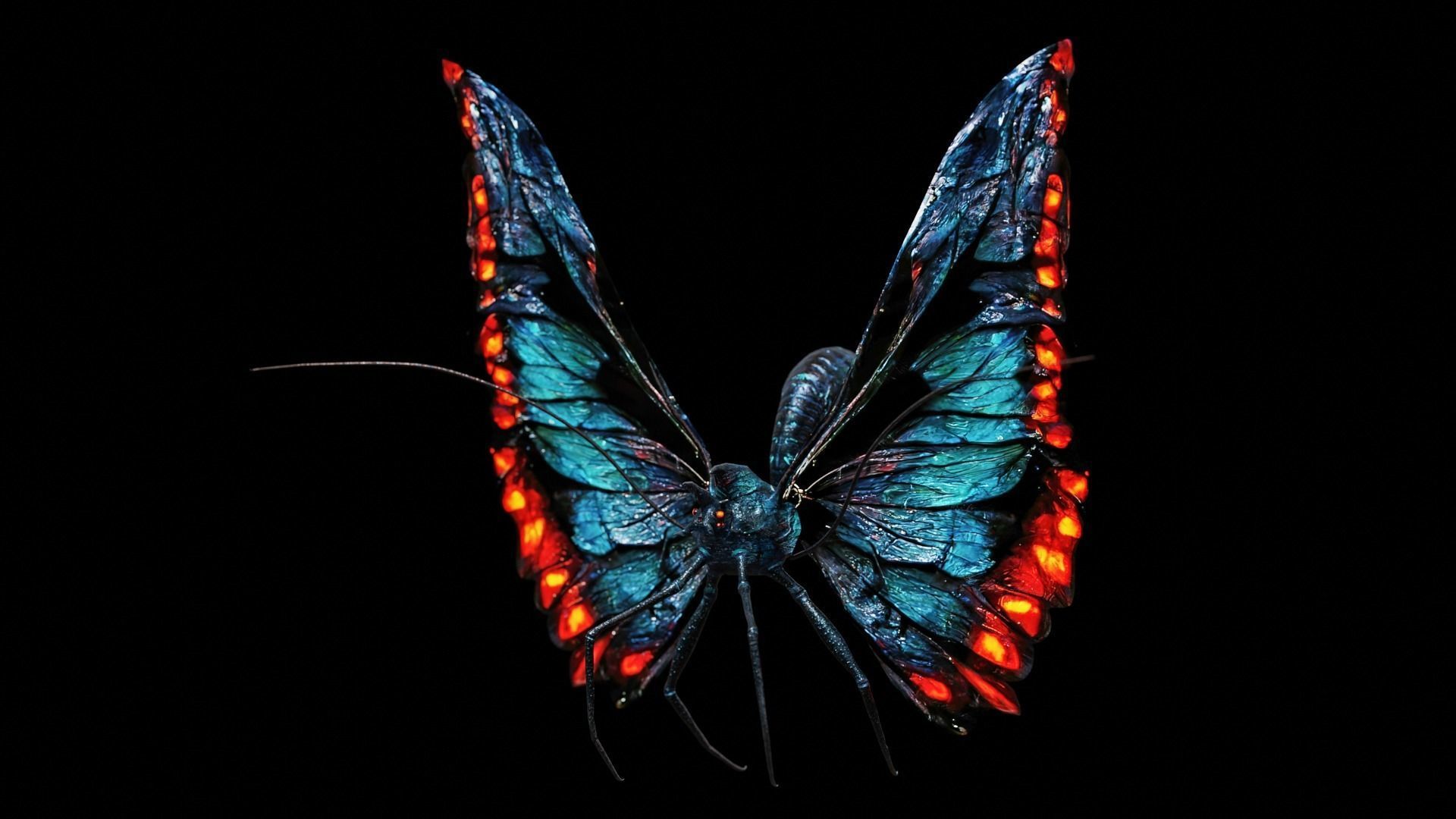 3D model Alien Butterfly Insect VR / AR / low-poly | CGTrader