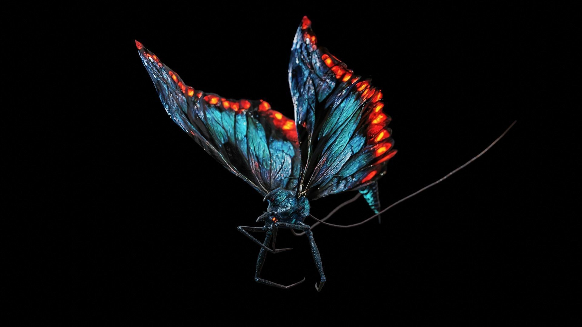 3D model Alien Butterfly Insect VR / AR / low-poly | CGTrader