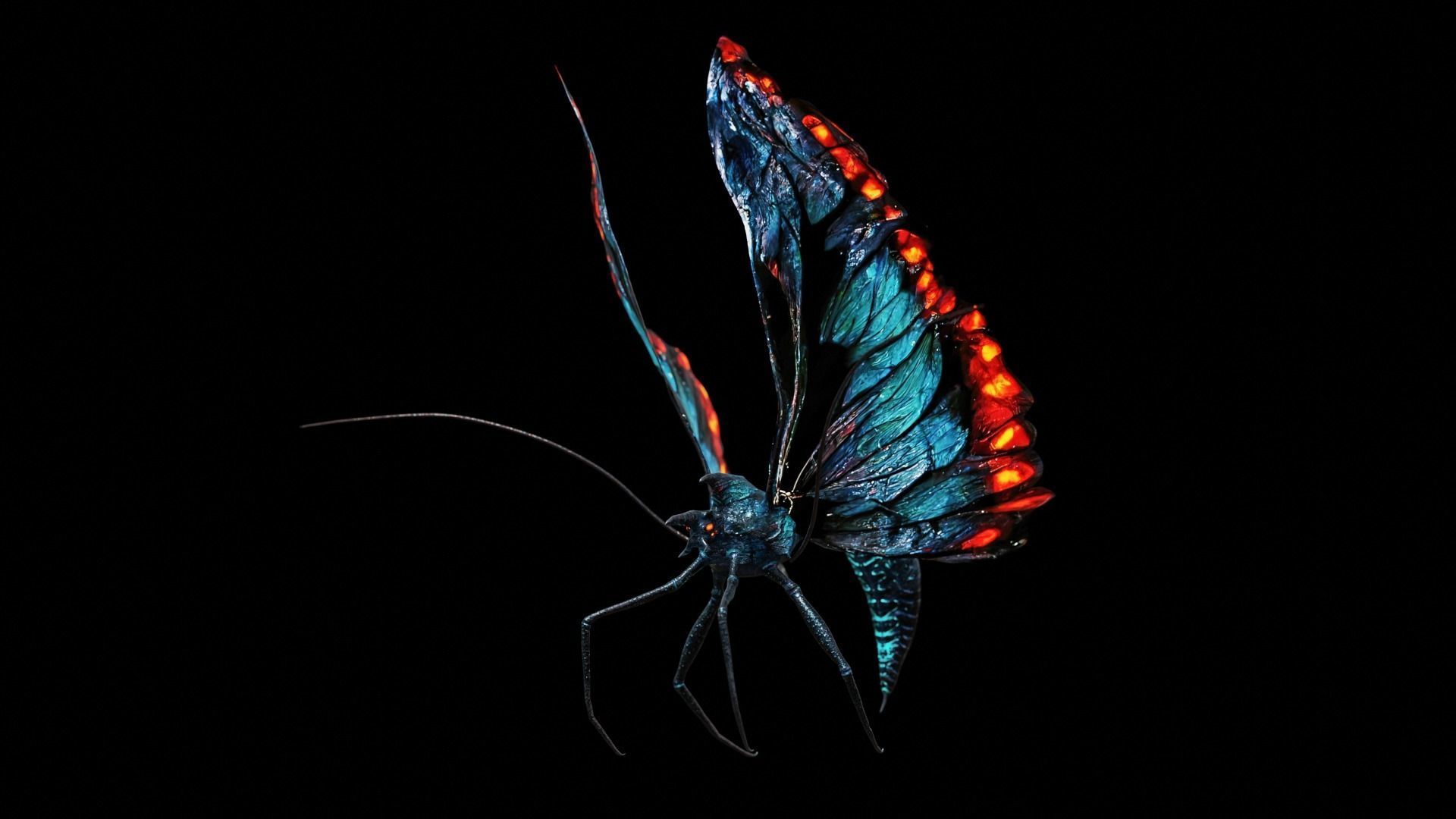 3D model Alien Butterfly Insect VR / AR / low-poly | CGTrader