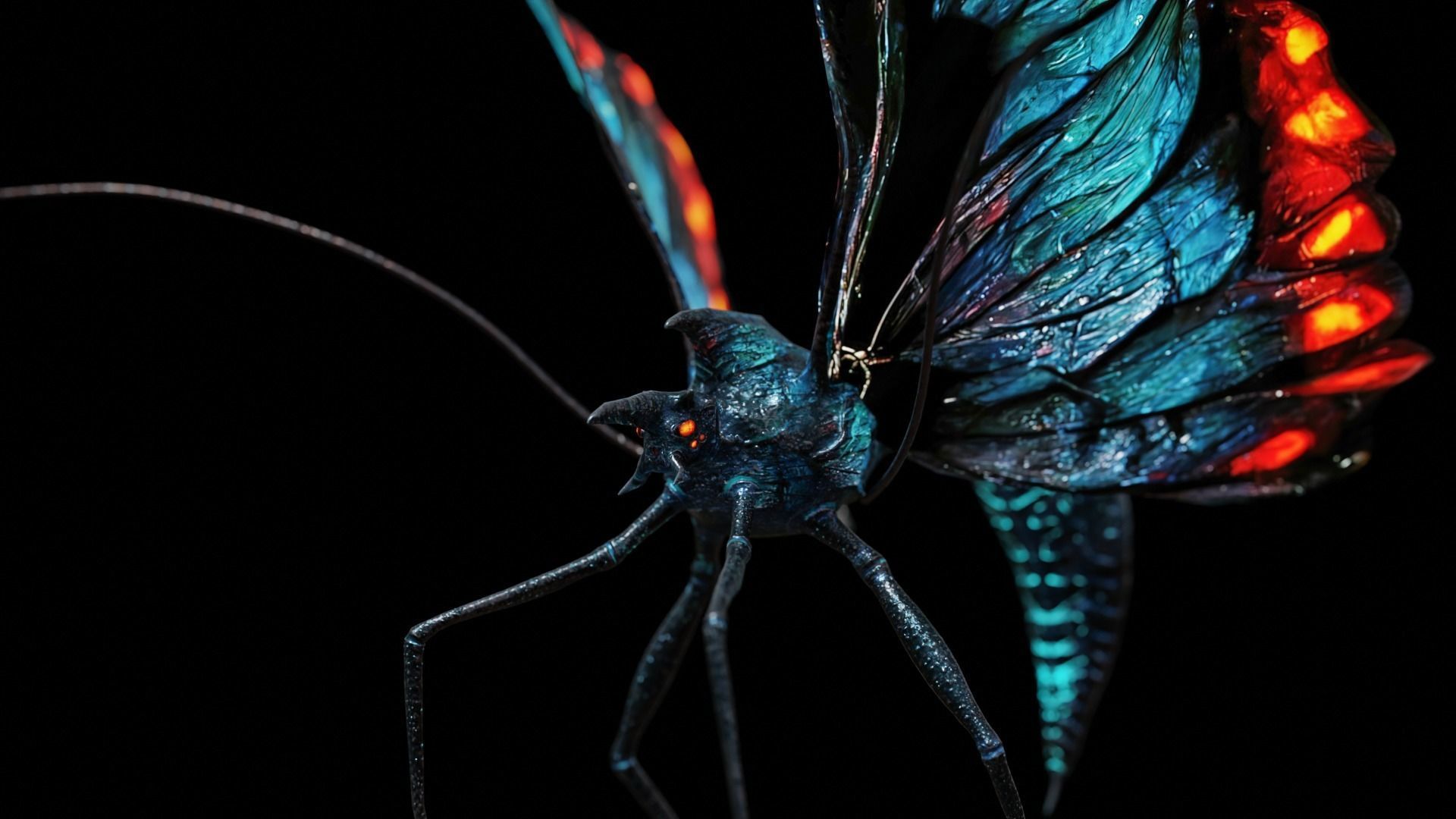 3D model Alien Butterfly Insect VR / AR / low-poly | CGTrader