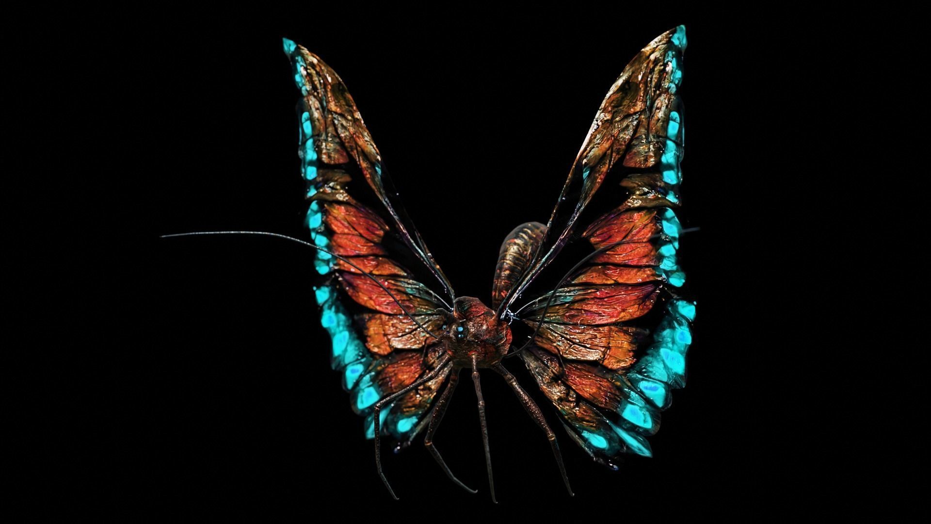 3D model Alien Butterfly Insect VR / AR / low-poly | CGTrader