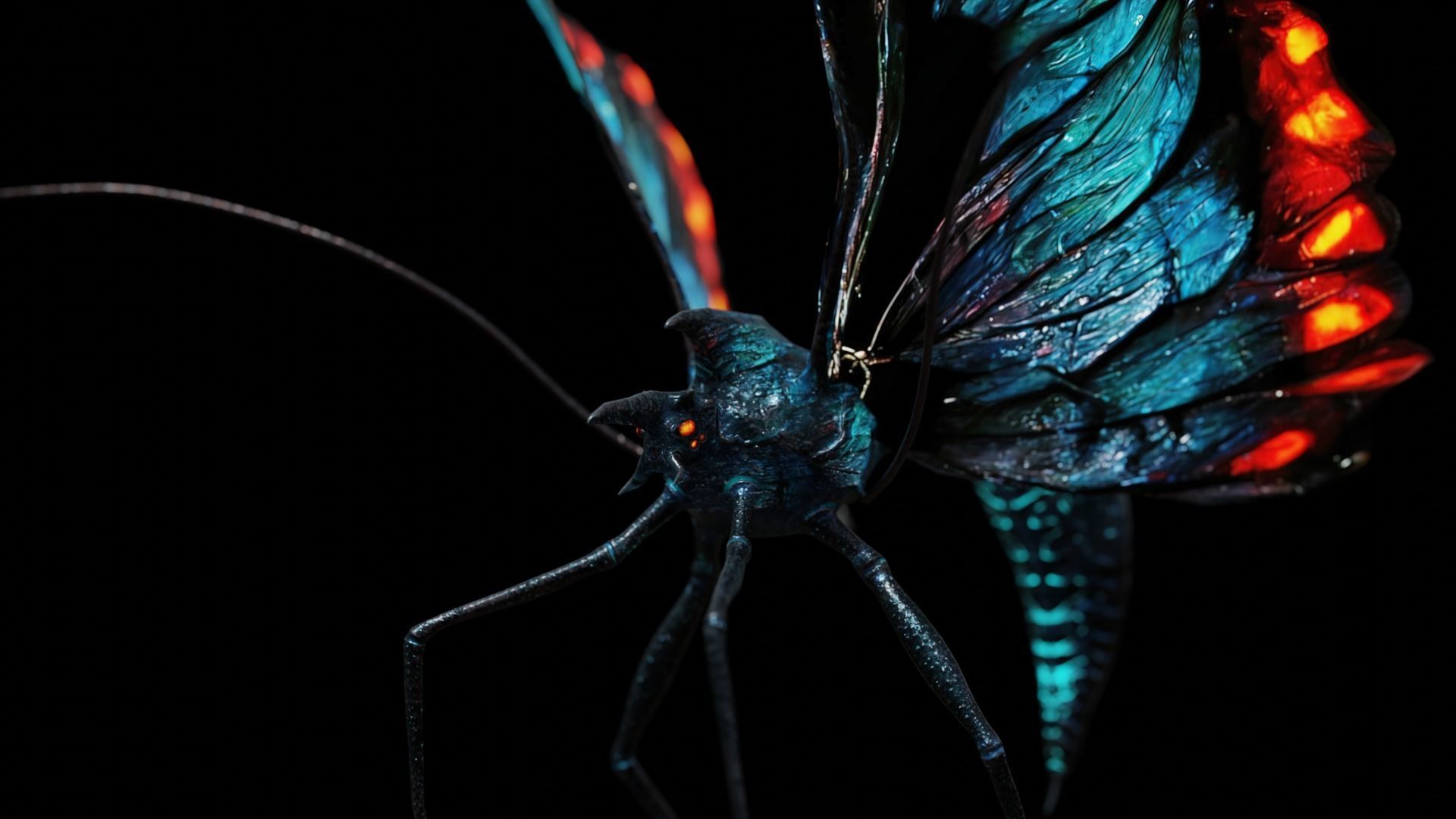 3D model Alien Butterfly Insect VR / AR / low-poly | CGTrader