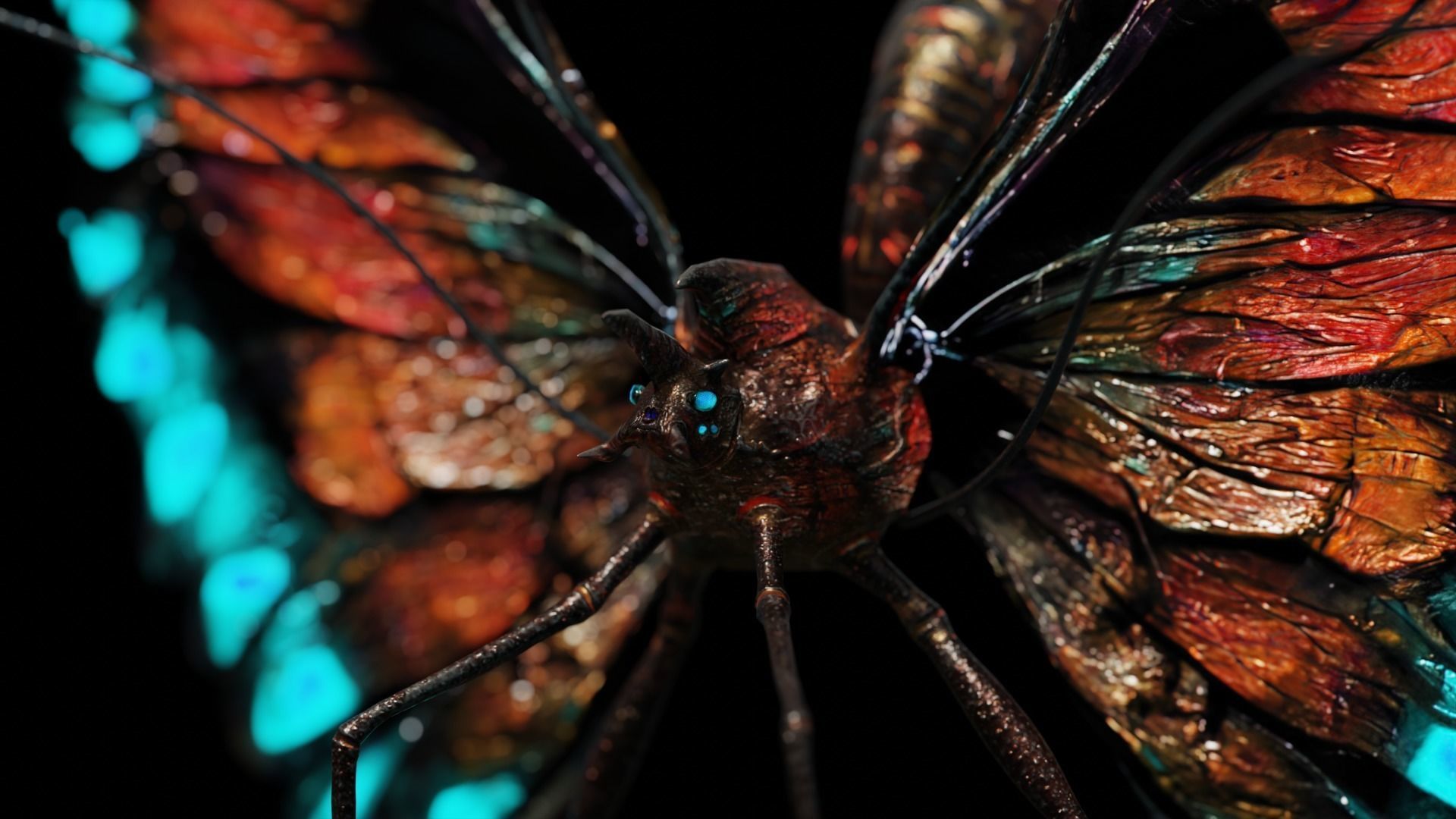 3D model Alien Butterfly Insect VR / AR / low-poly | CGTrader