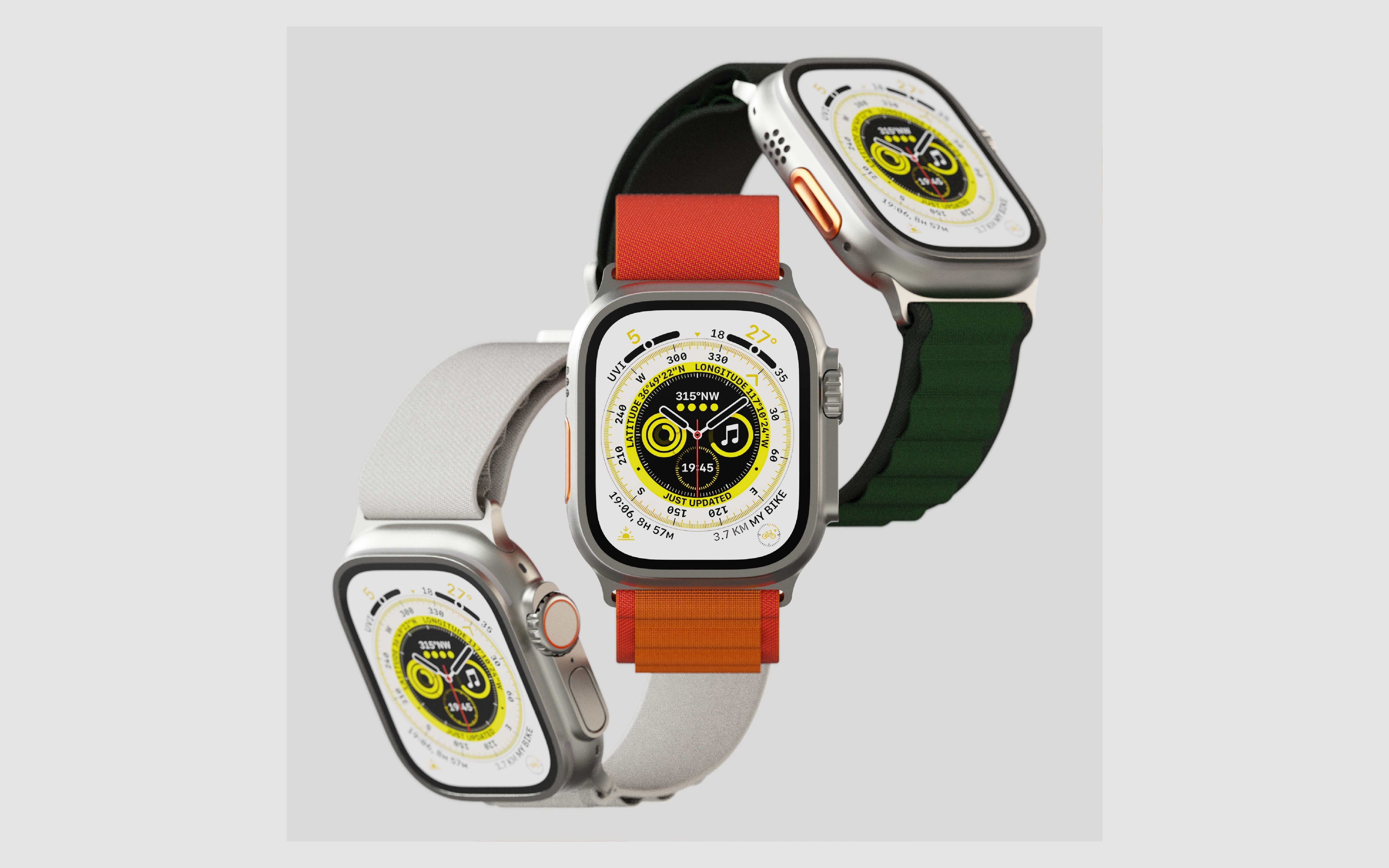 Apple Watch Ultra with Alpine Loop 3D model | CGTrader