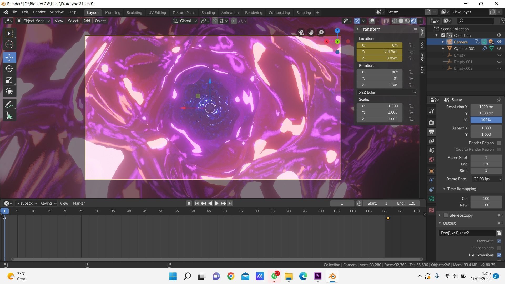 Visual Jockey VJ Loop Space 3D model animated | CGTrader
