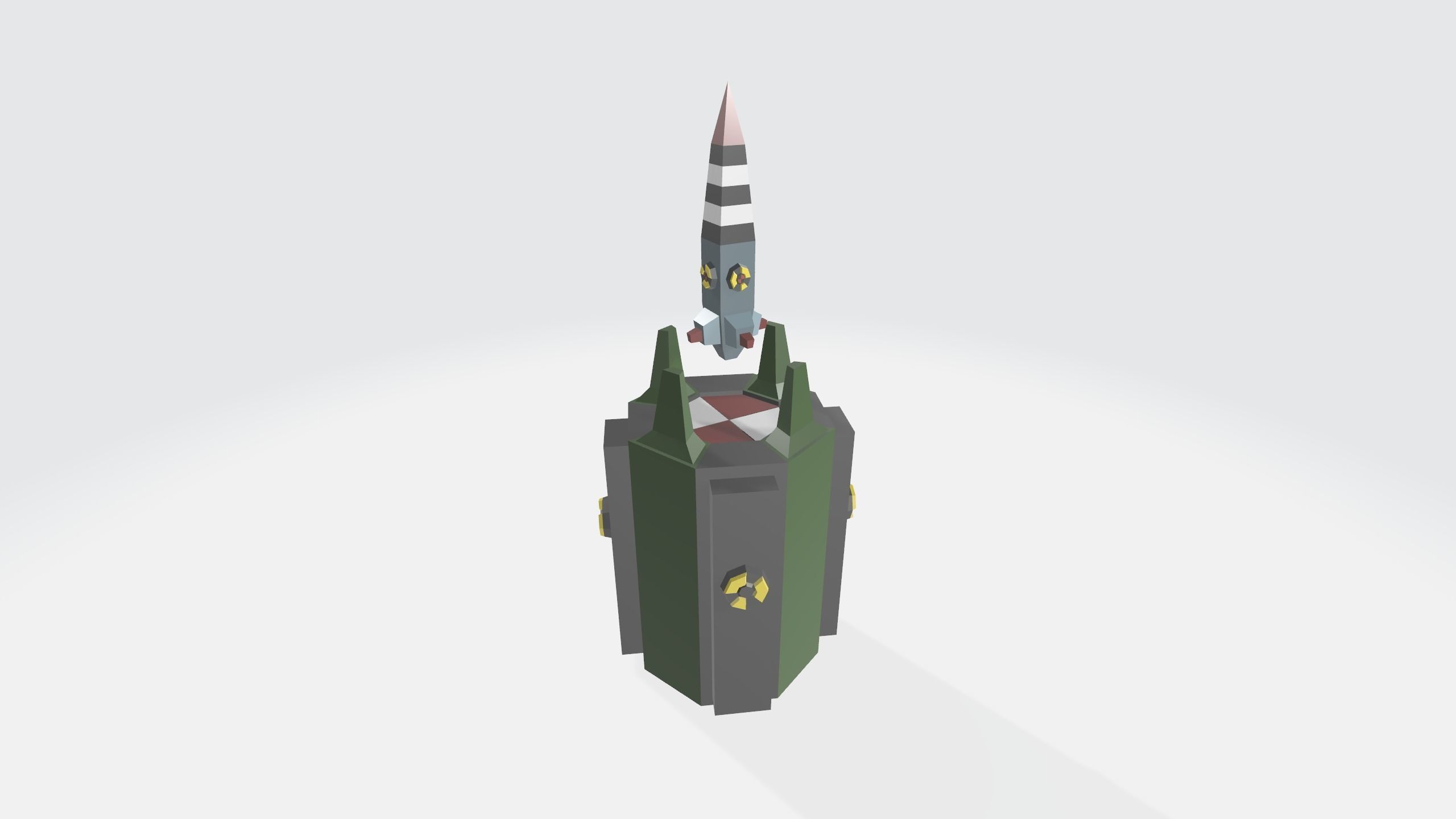 Nuke missile with silo free VR / AR / low-poly 3D model | CGTrader