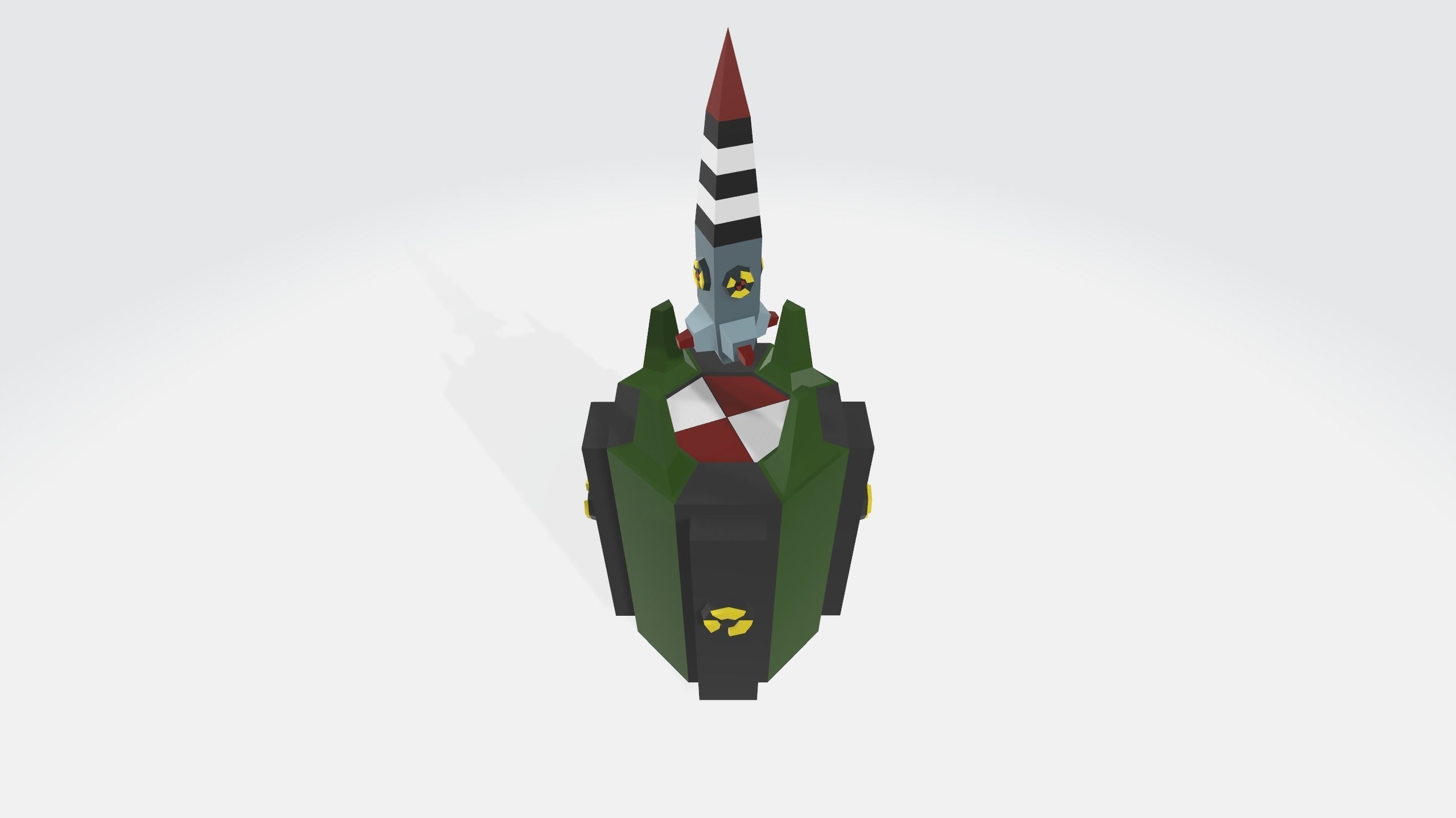 Nuke missile with silo free VR / AR / low-poly 3D model | CGTrader