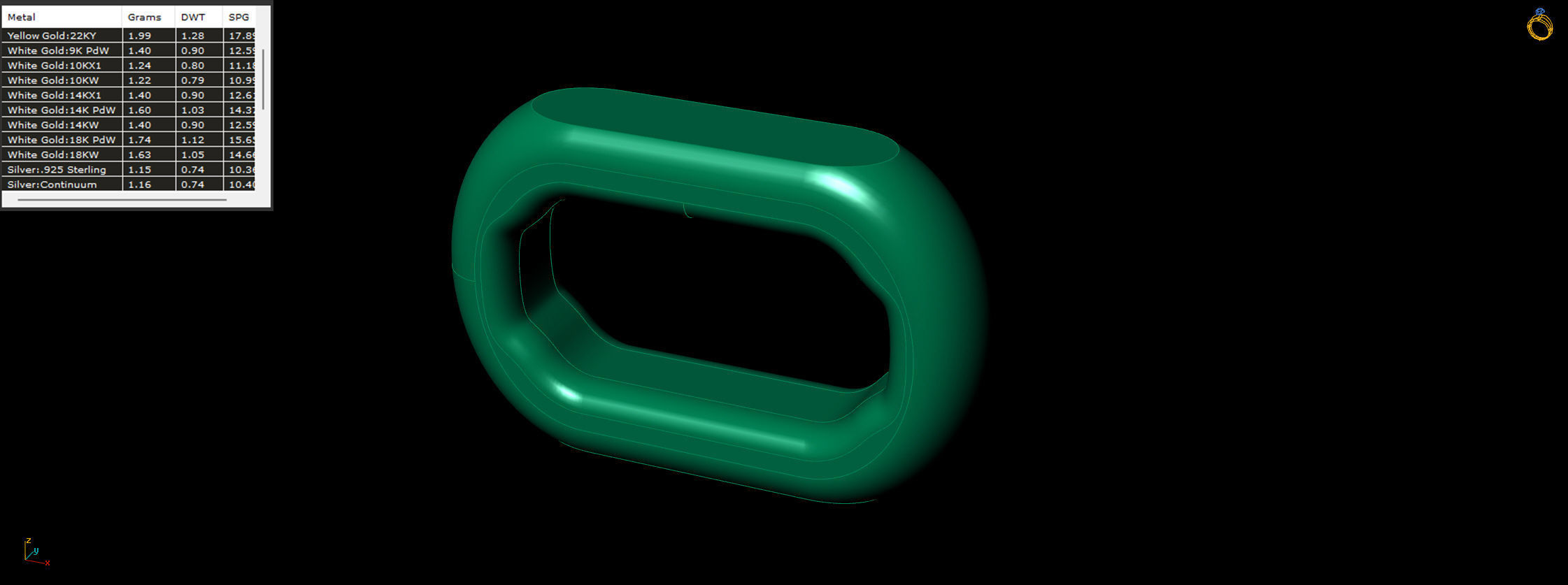 Necklace 3D Model gold chain link 3D model 3D printable | CGTrader