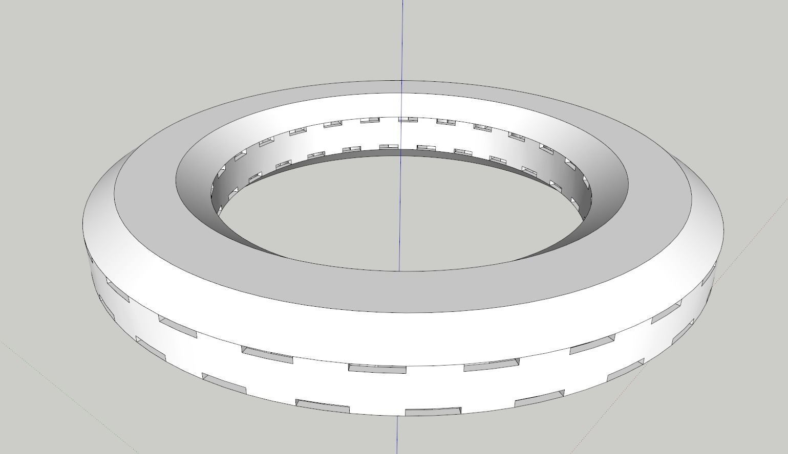Viman ring with hole in middle 3D model | CGTrader