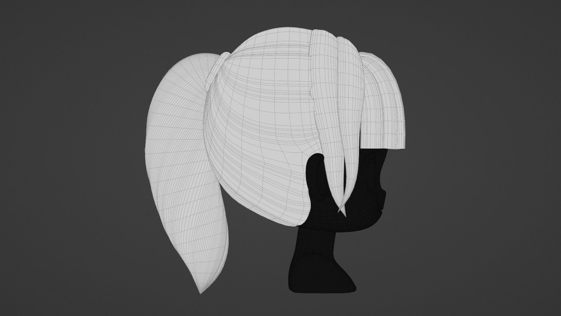 Chibi Female Hair Style 6 3D model | CGTrader