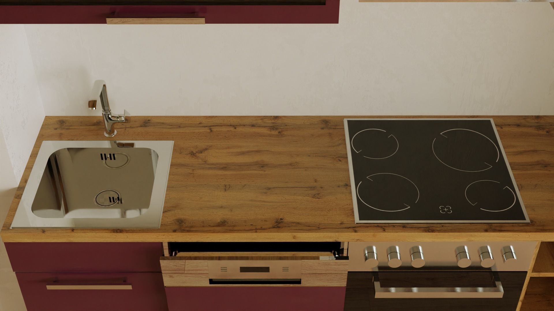 Kitchen unit model free 3D model | CGTrader