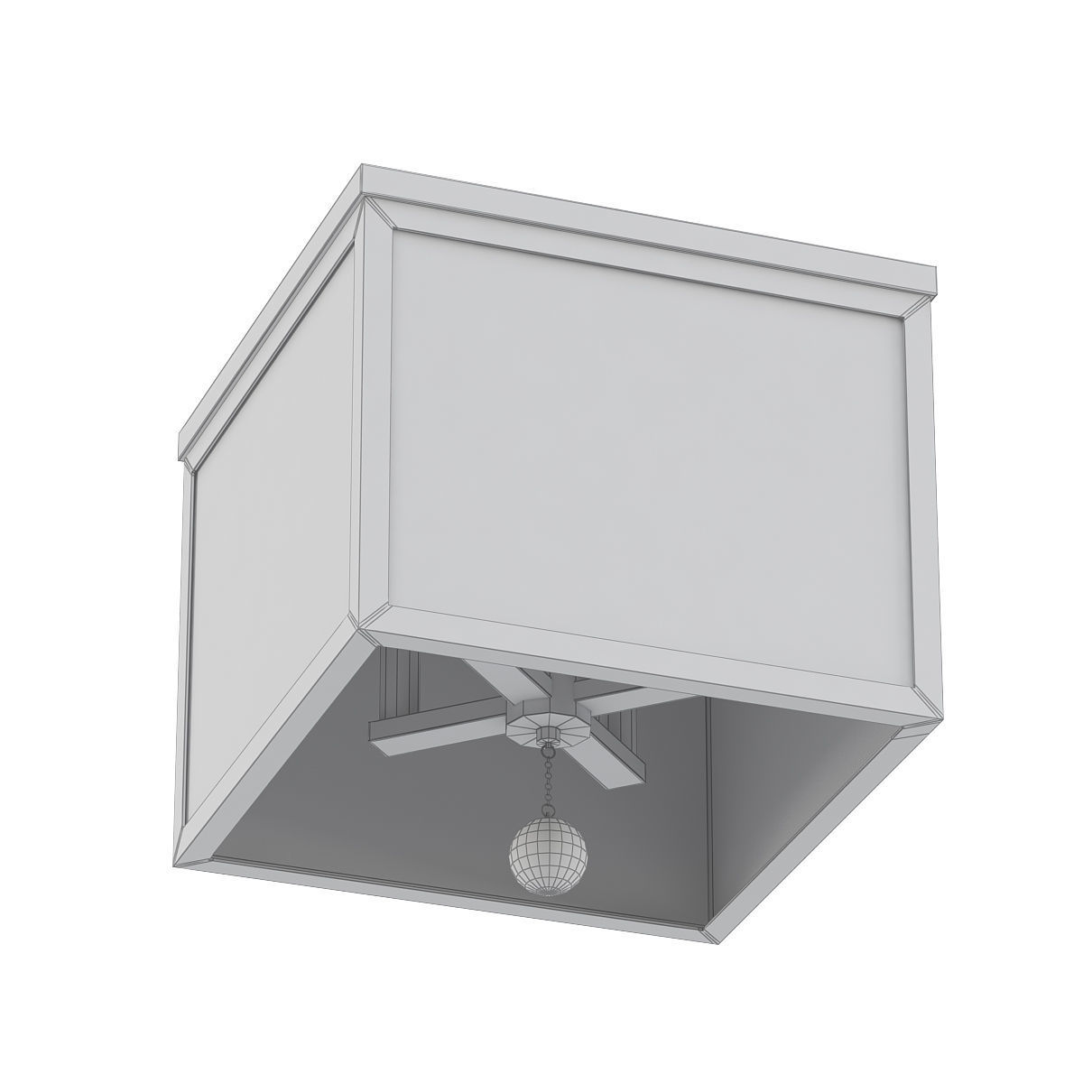 Fulton Flush Mount 3D model | CGTrader