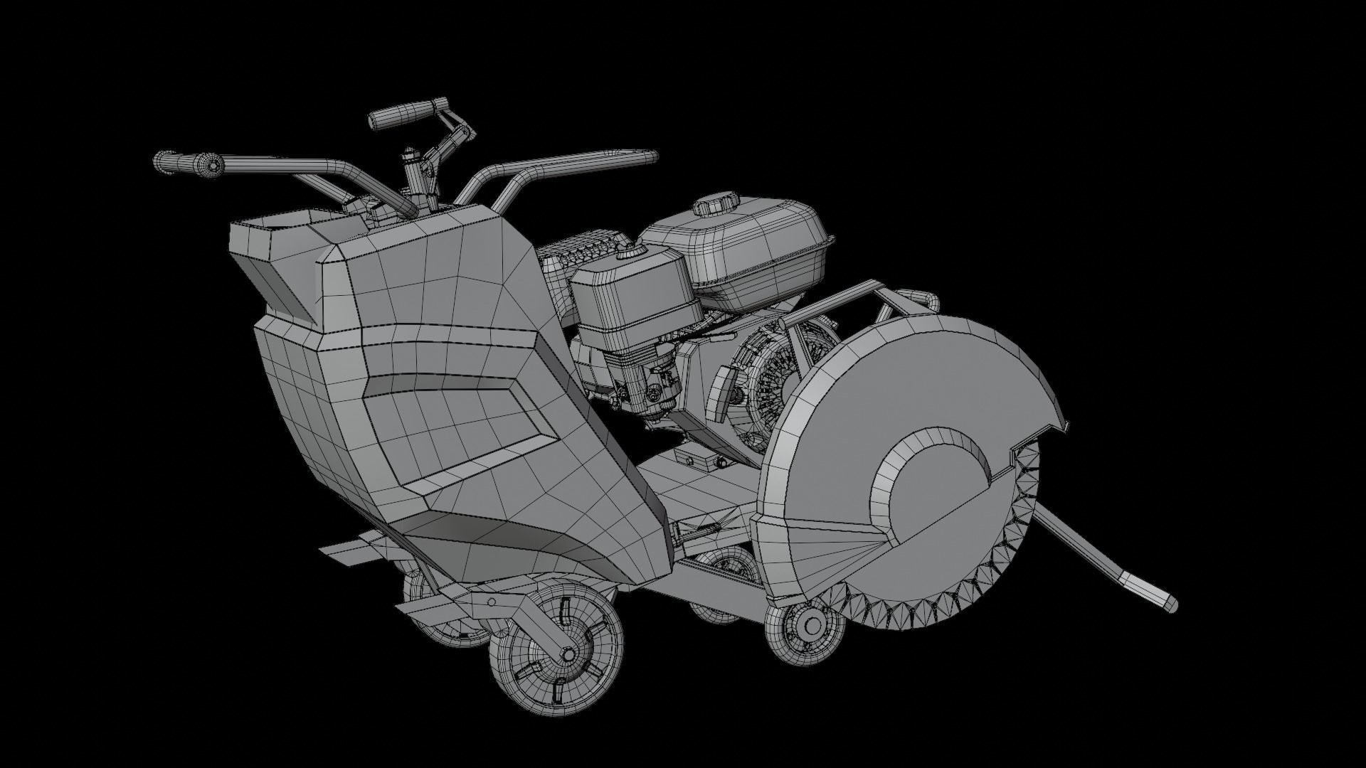 Concrete Cutter 3D model | CGTrader