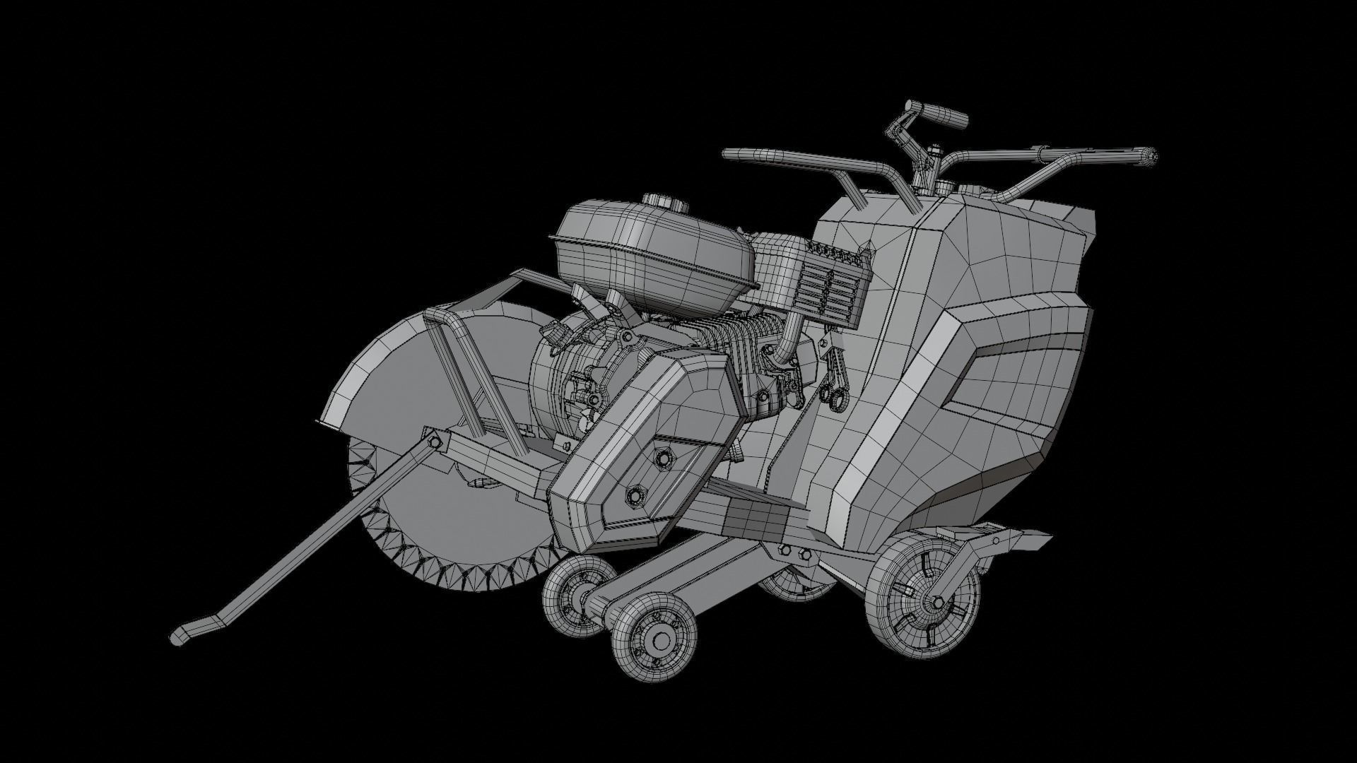 Concrete Cutter 3D model | CGTrader
