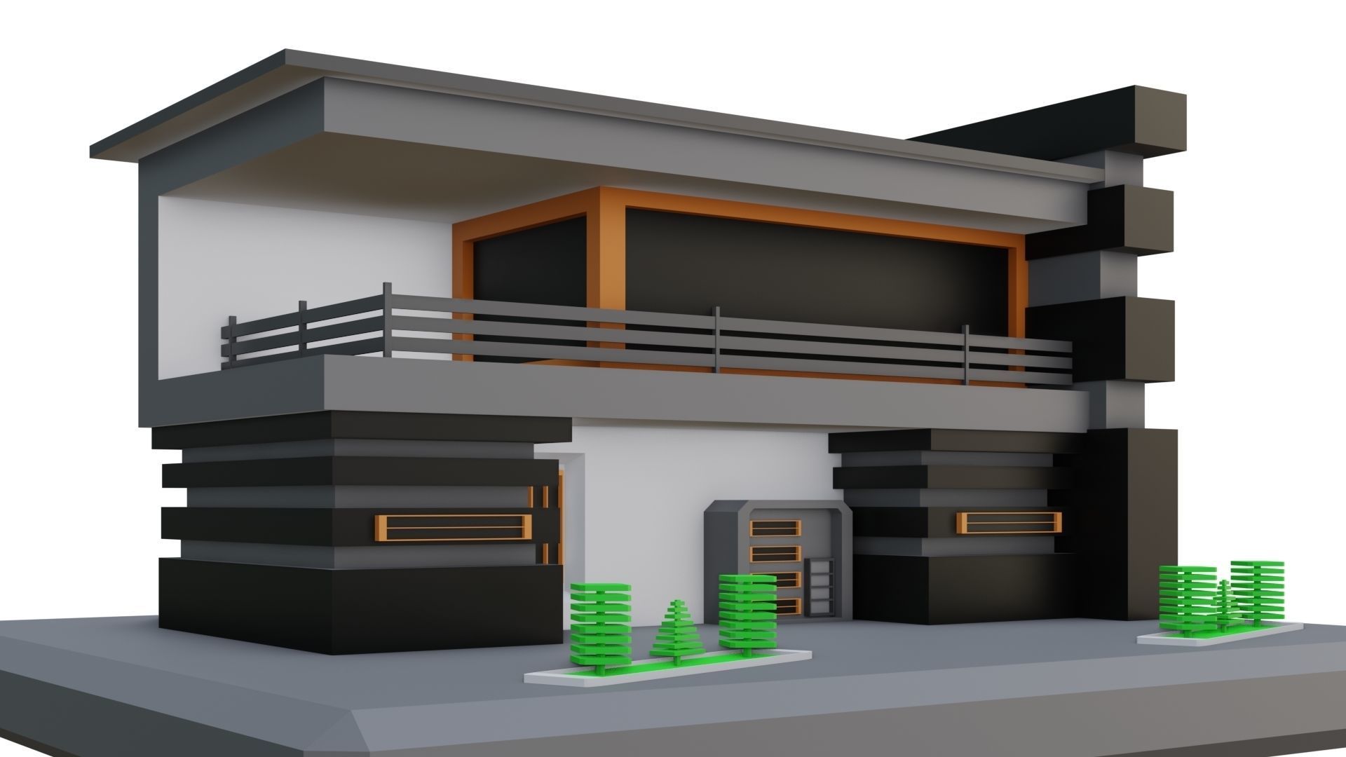 LowPoly House FREE free VR / AR / low-poly 3D model | CGTrader