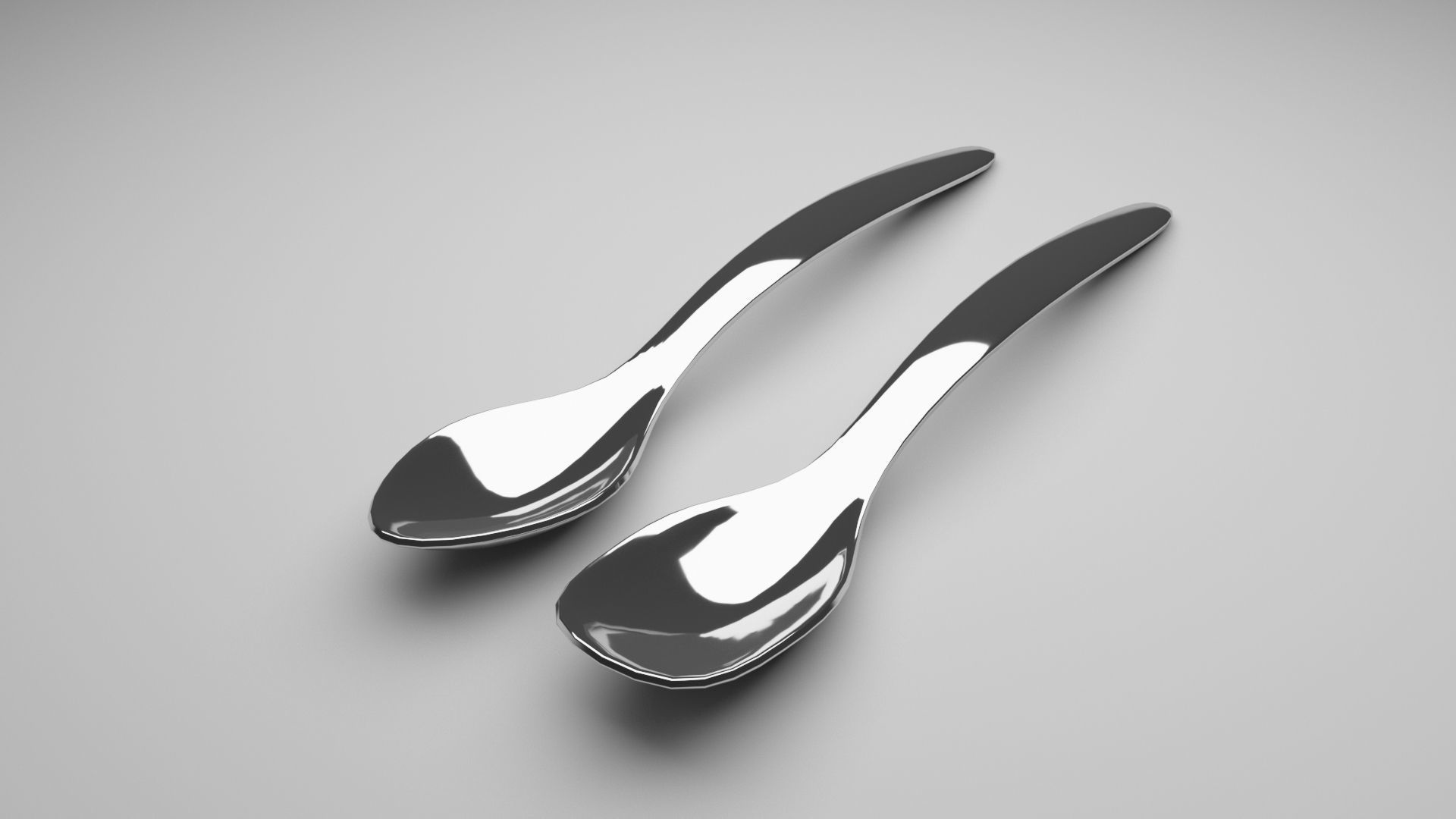Spoons Set 3D model | CGTrader