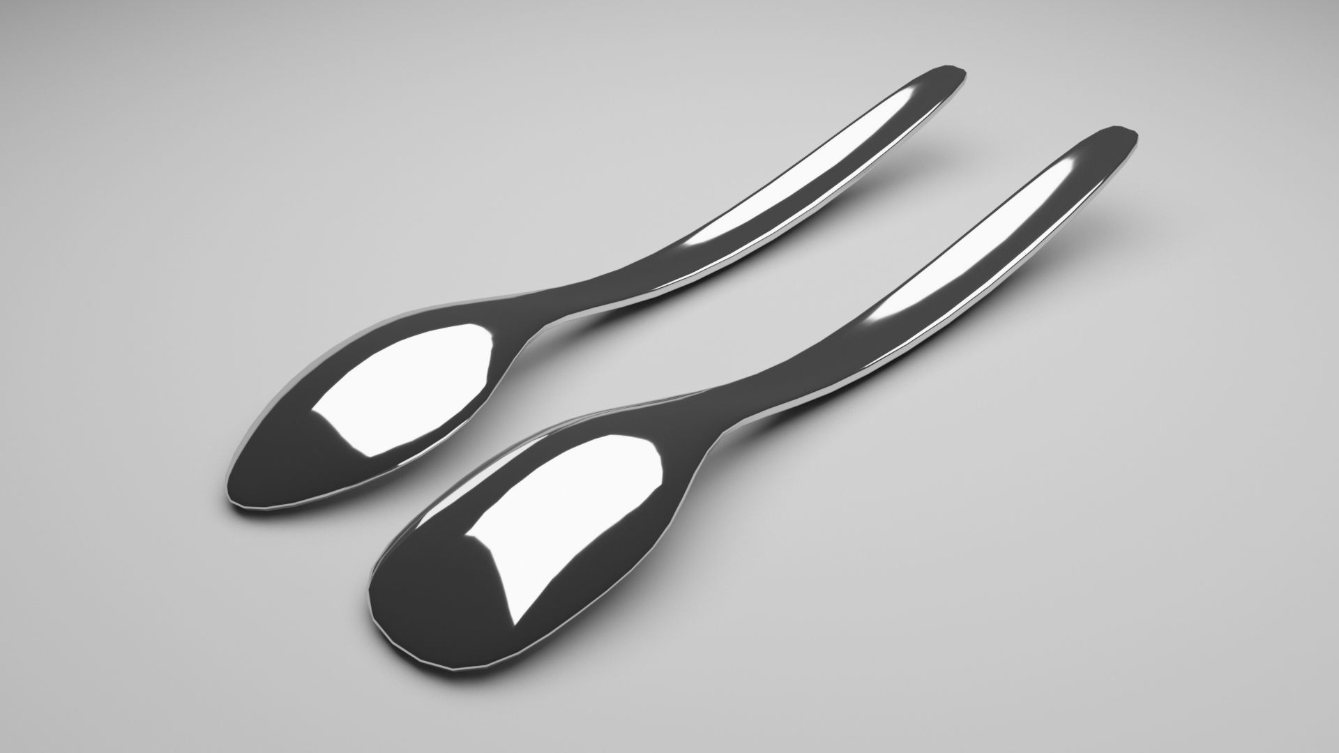 Spoons Set 3D model | CGTrader