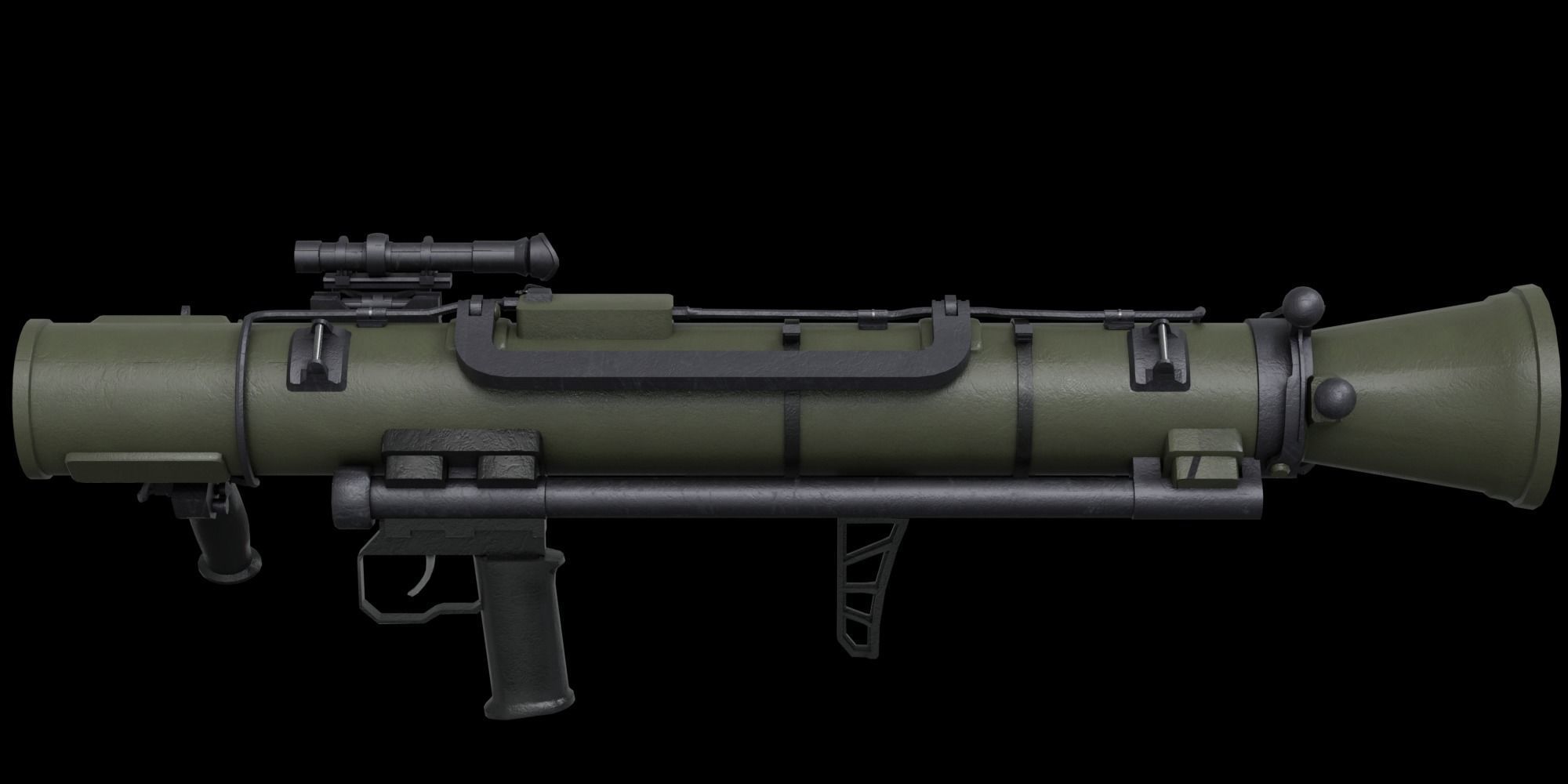 3D model Carl Gustaf Rocket Launcher VR / AR / low-poly rigged | CGTrader