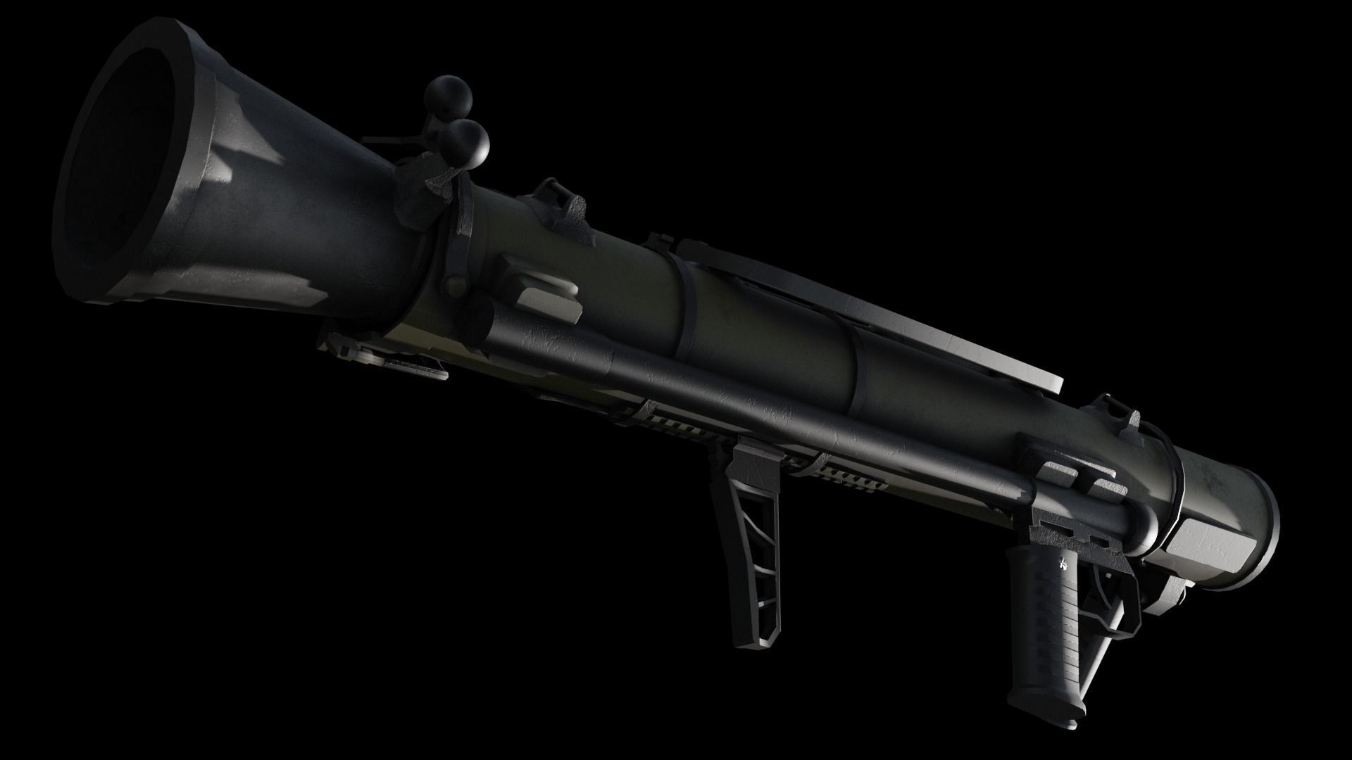 3d Model Carl Gustaf Rocket Launcher Vr Ar Low Poly Rigged Cgtrader