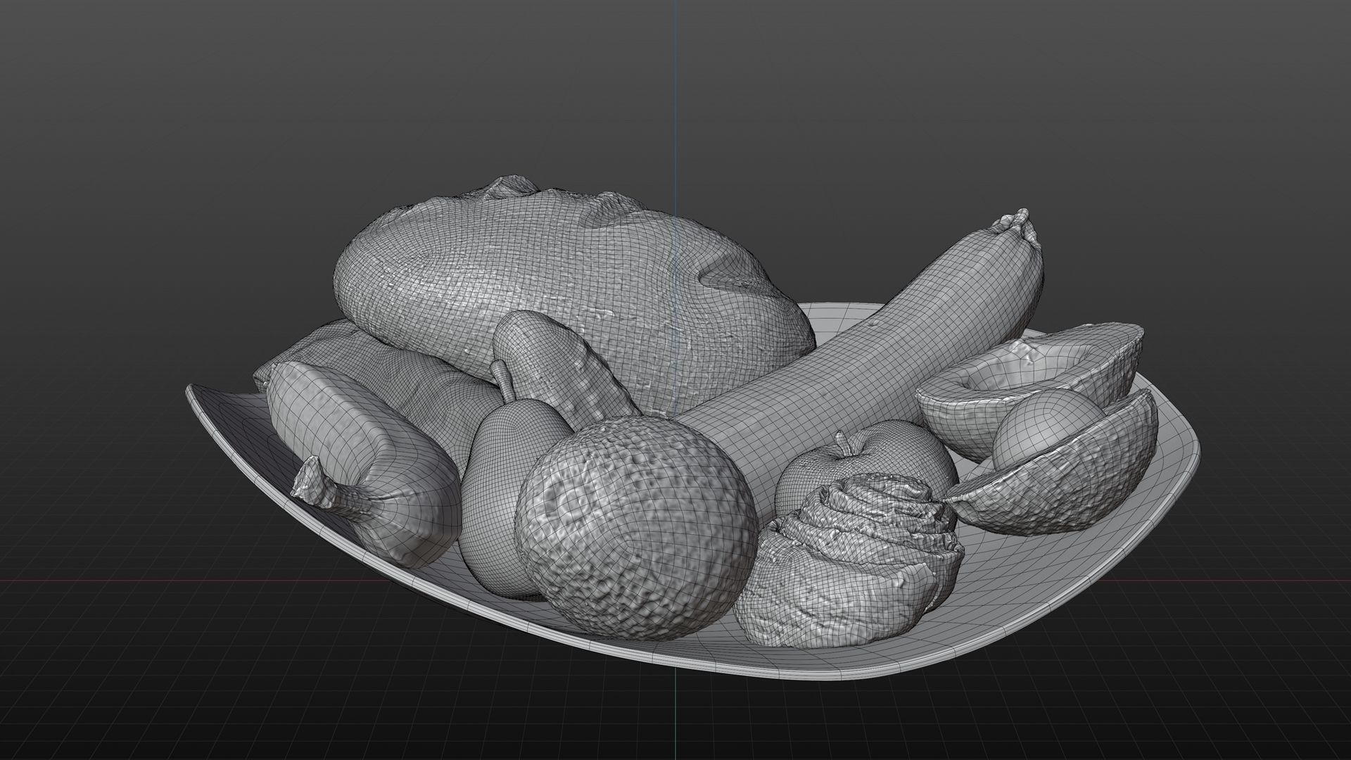 Varied Food Collection free VR / AR / low-poly 3D model | CGTrader