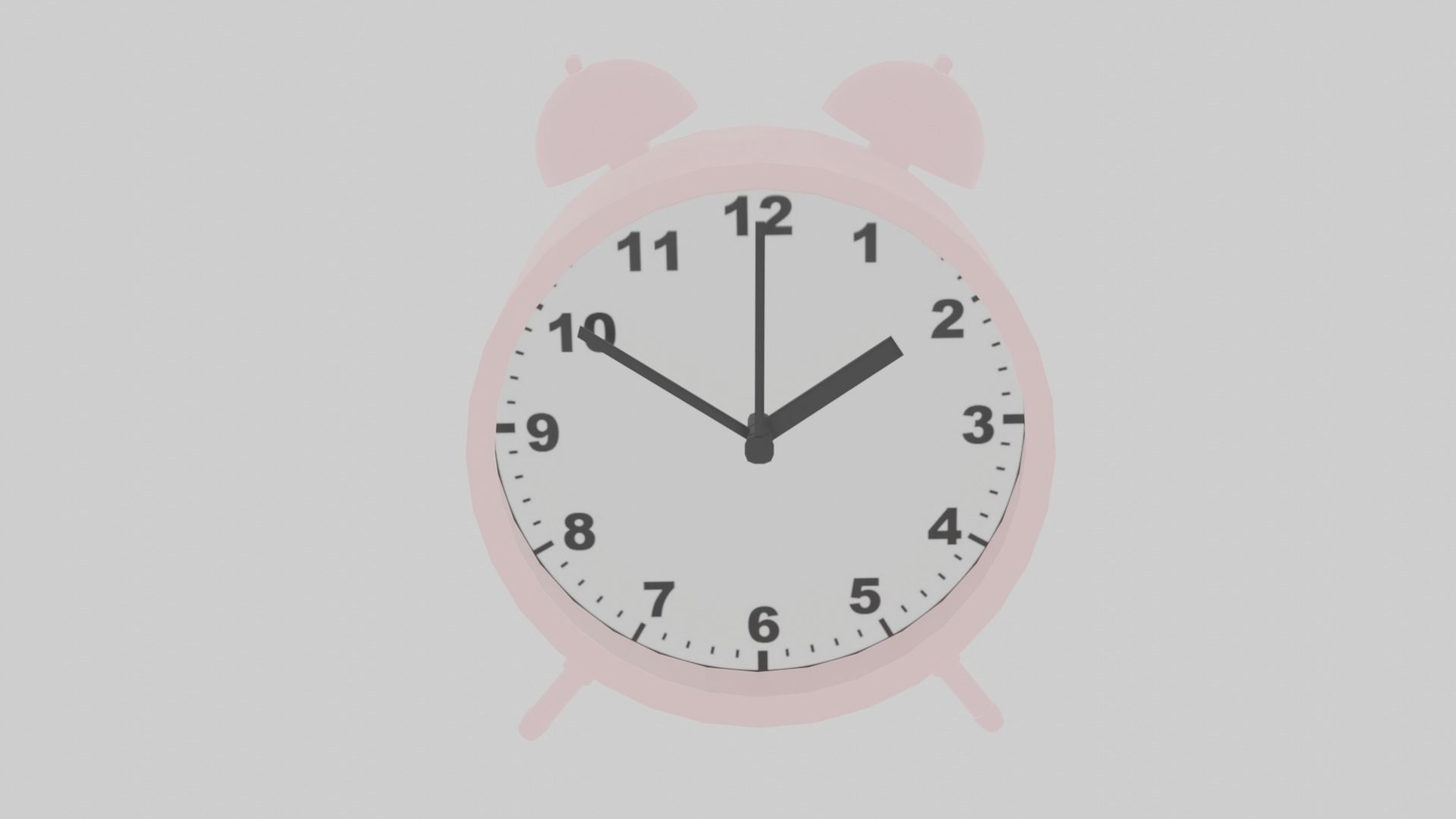 Pink Desk Clock free 3D model | CGTrader