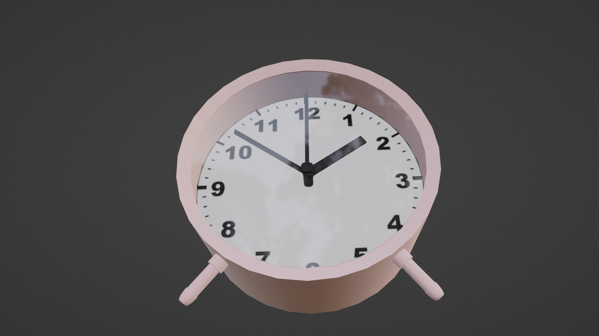 Pink Desk Clock free 3D model | CGTrader