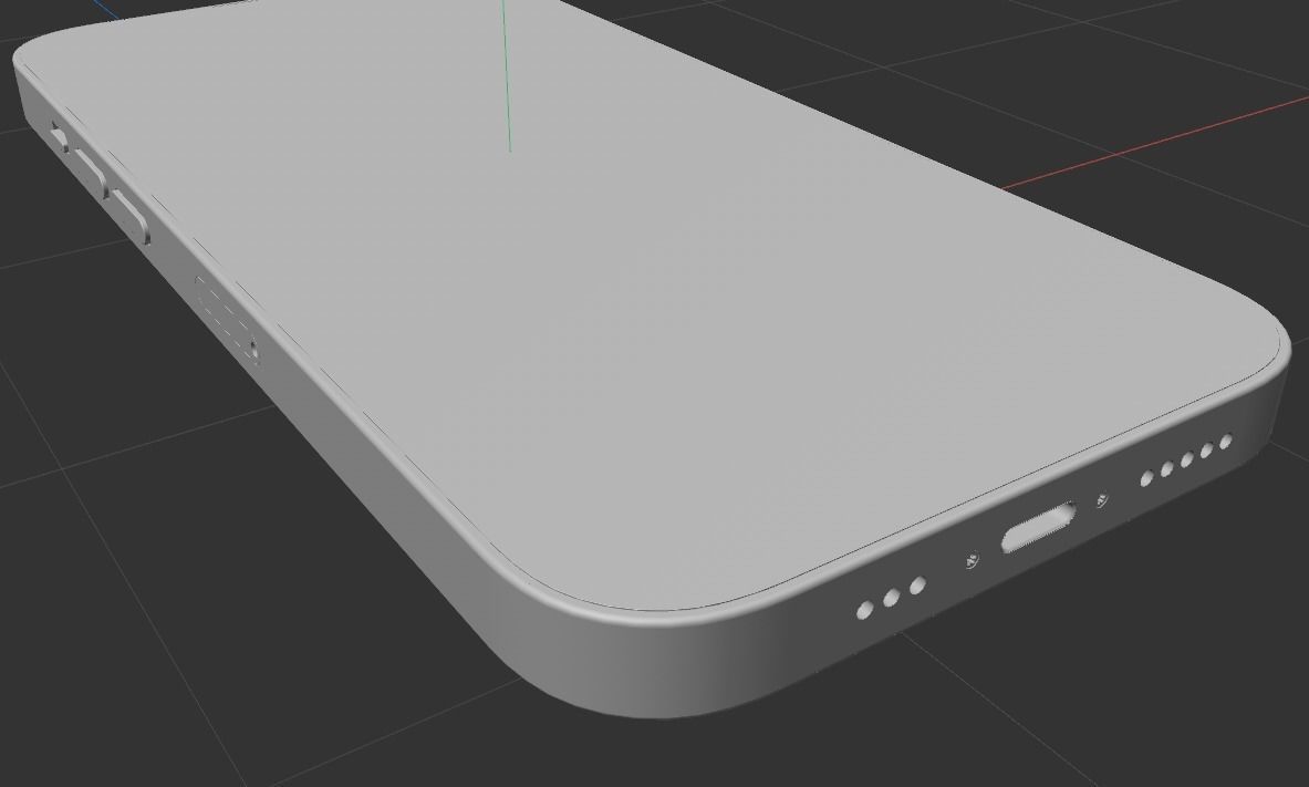 Apple iPhone 14 Pro Purple color Keyshot Blender Cinema 4D 3D model ...