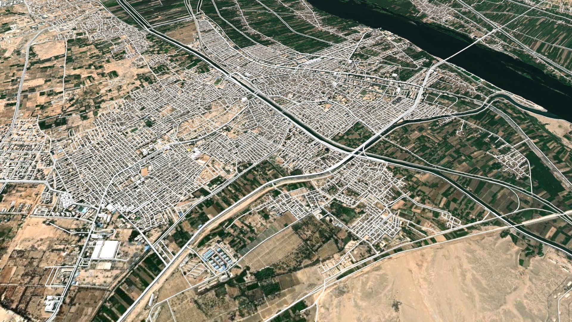 Cityscape Qena Egypt 3D model | CGTrader