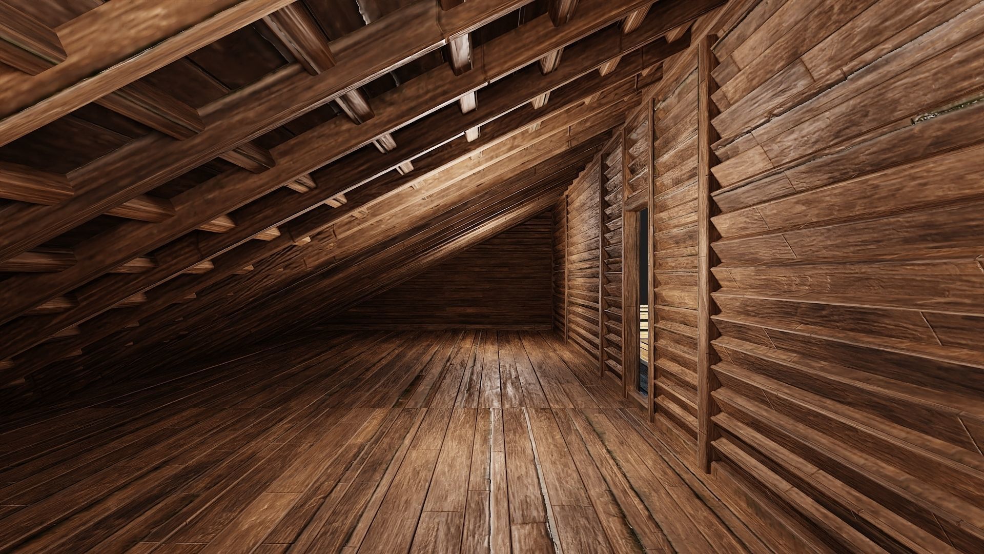 3D model Old Wooden House 4K Textures GameReady 144 VR / AR / low-poly ...