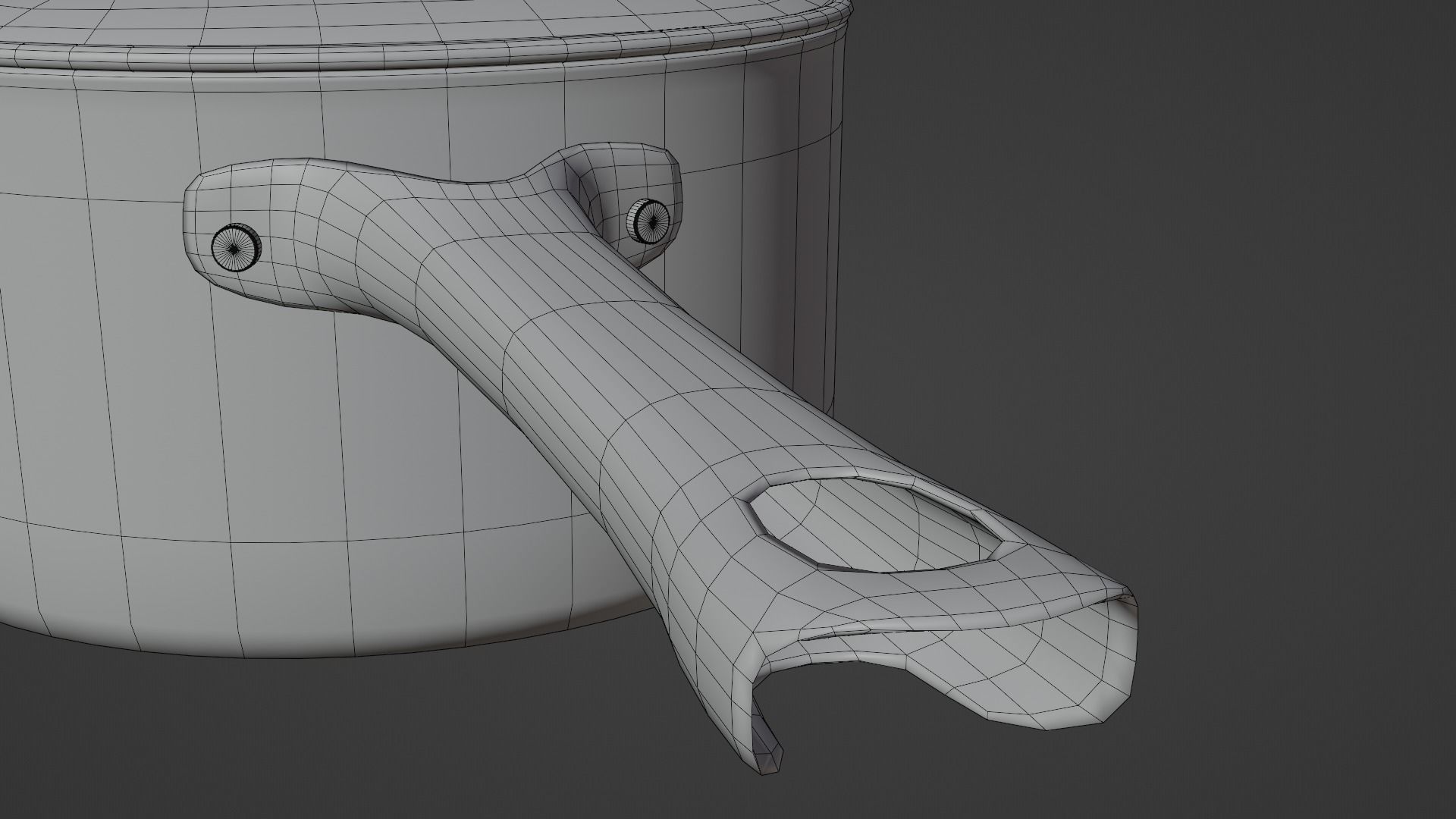kitchen pot with cover 3D Model with handle 3D model | CGTrader