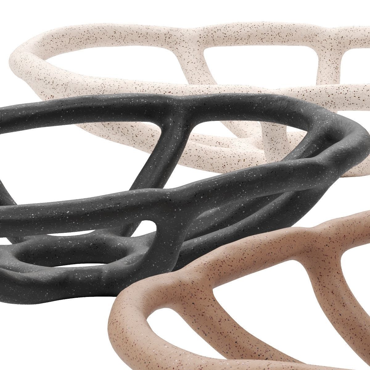 Nested clay bowl 3D model | CGTrader