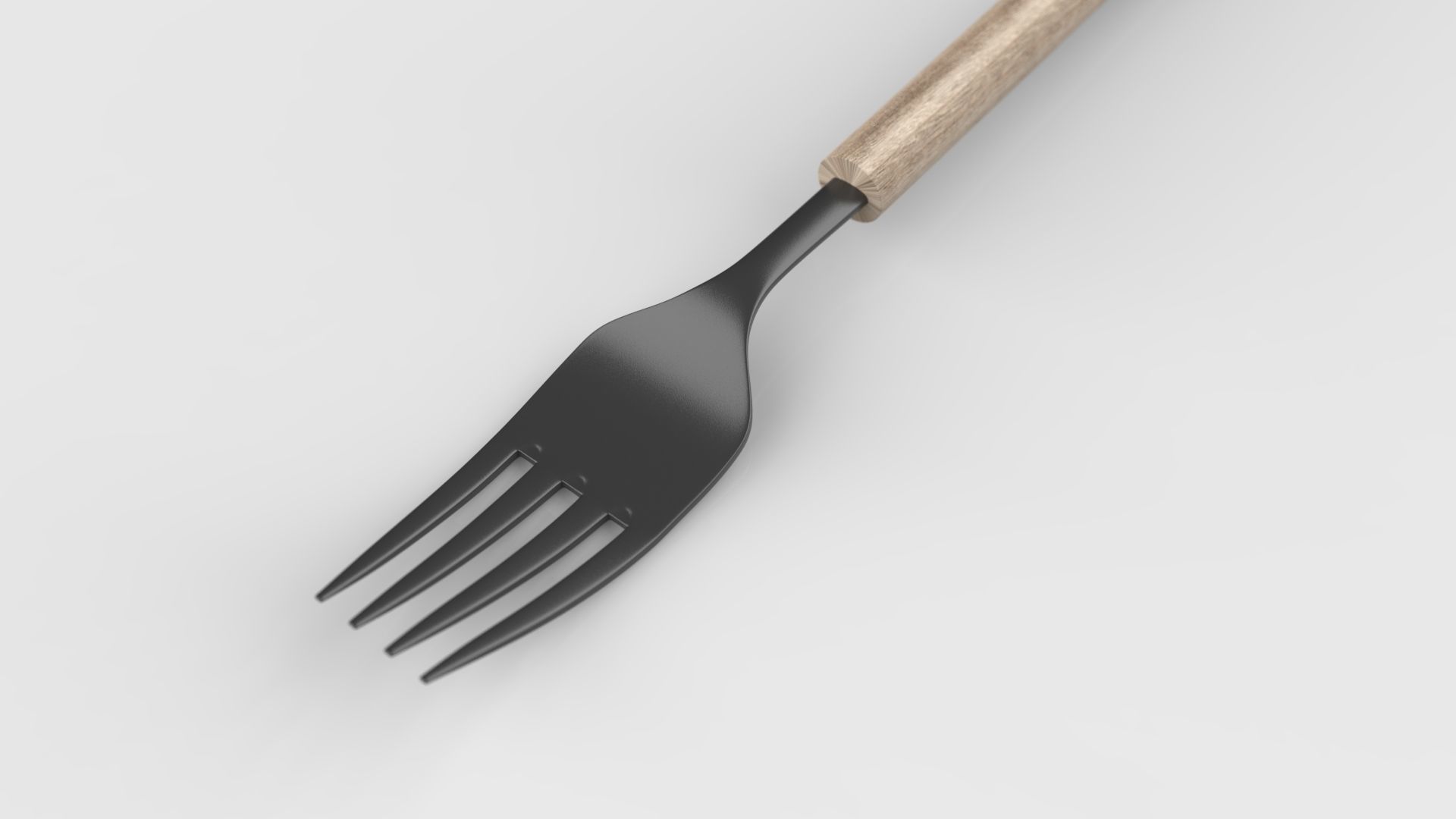 Minimalist design fork 3D model rigged | CGTrader