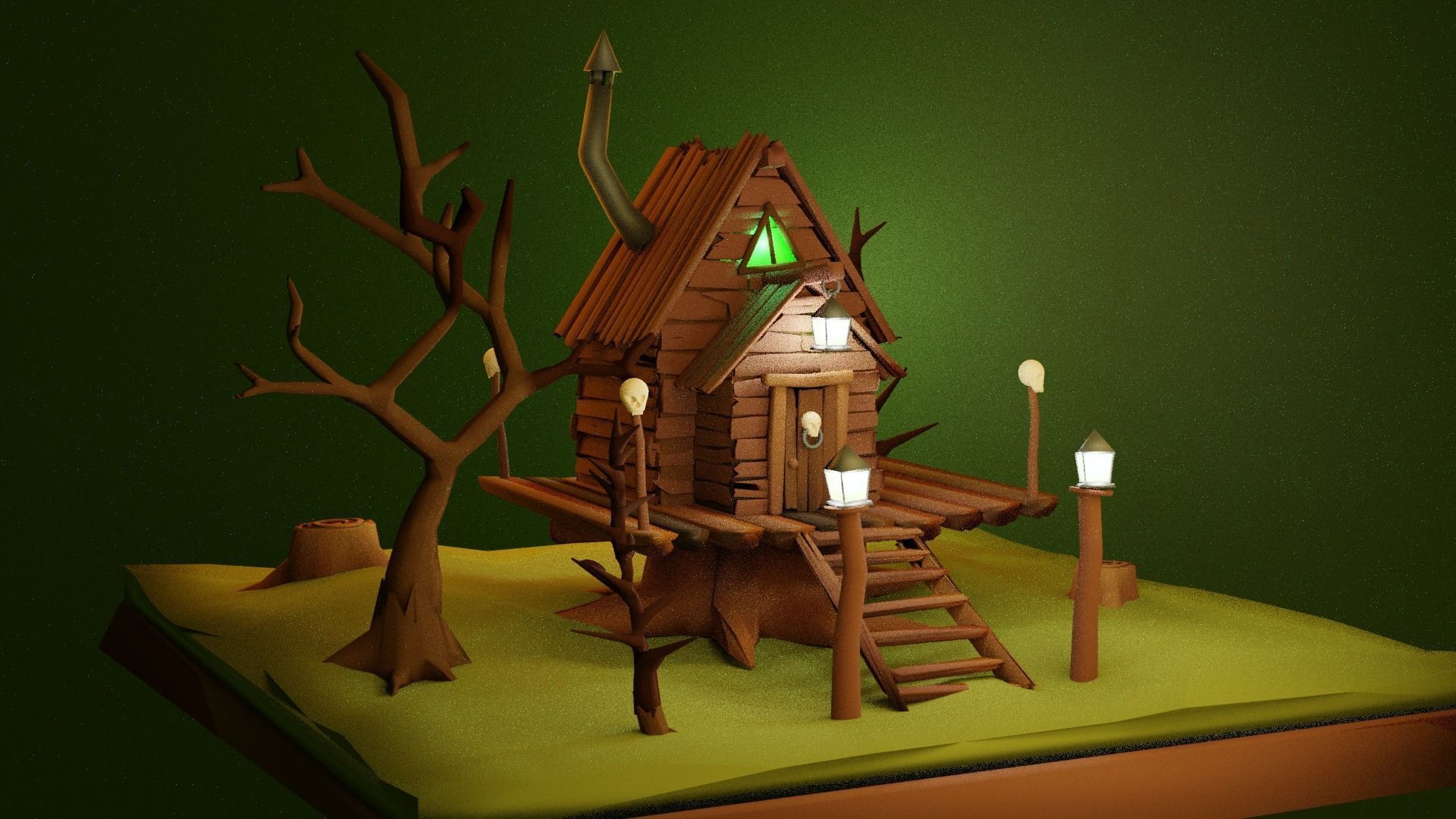 Witch House 3D model | CGTrader