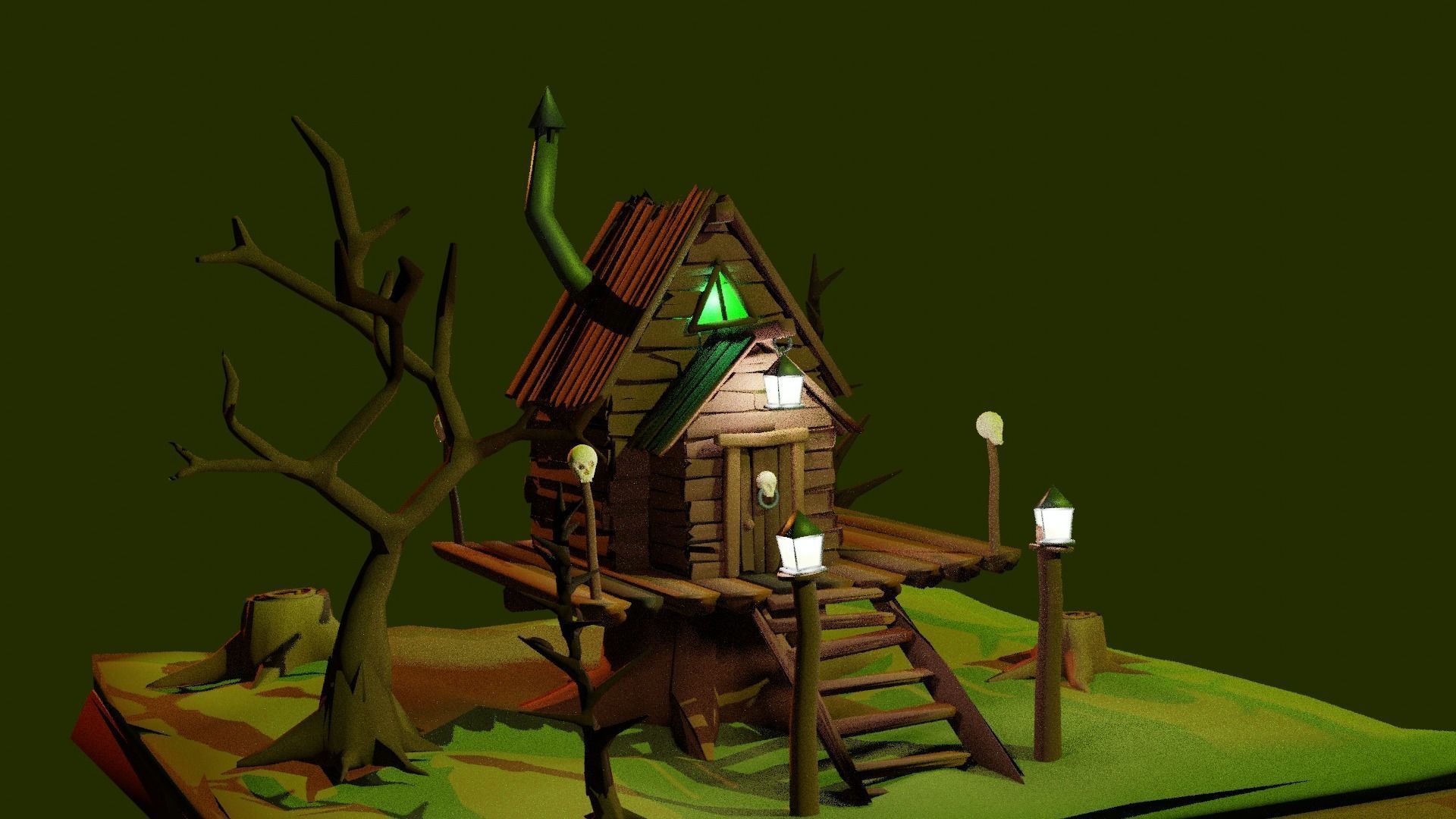 Witch House 3D model | CGTrader