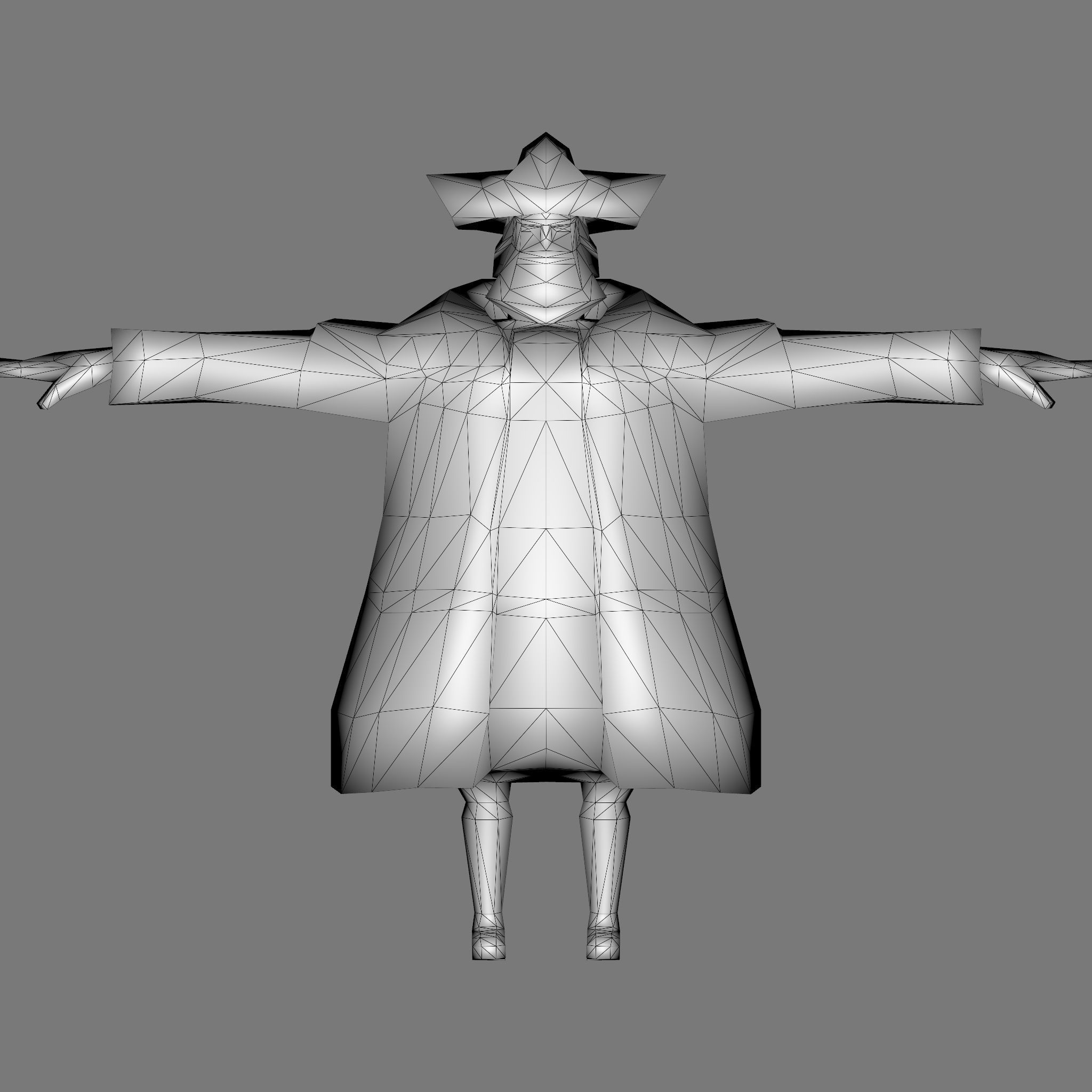 3D model Stylized Lowpoly 17th Fat Man VR / AR / low-poly | CGTrader